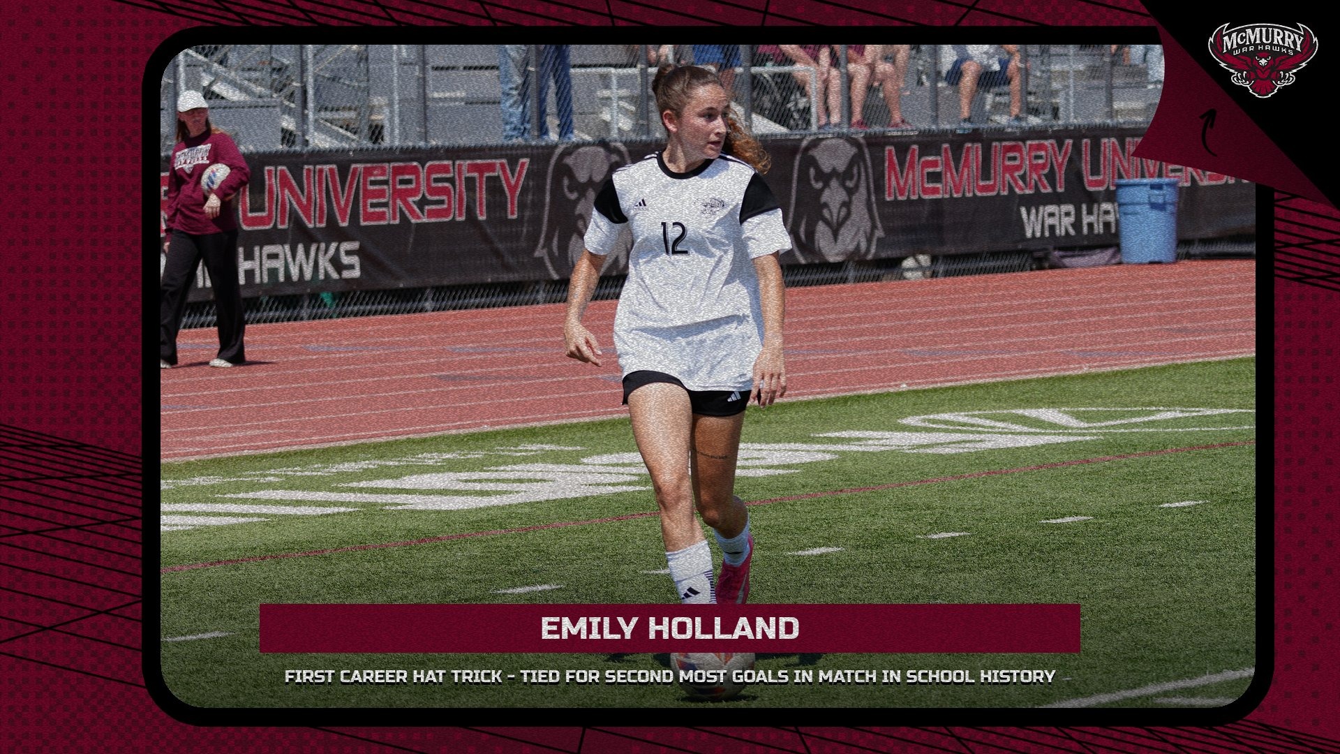 HOLLAND HAT TRICK SENDS WAR HAWKS TO ROAD DECISION - McMurry University ...
