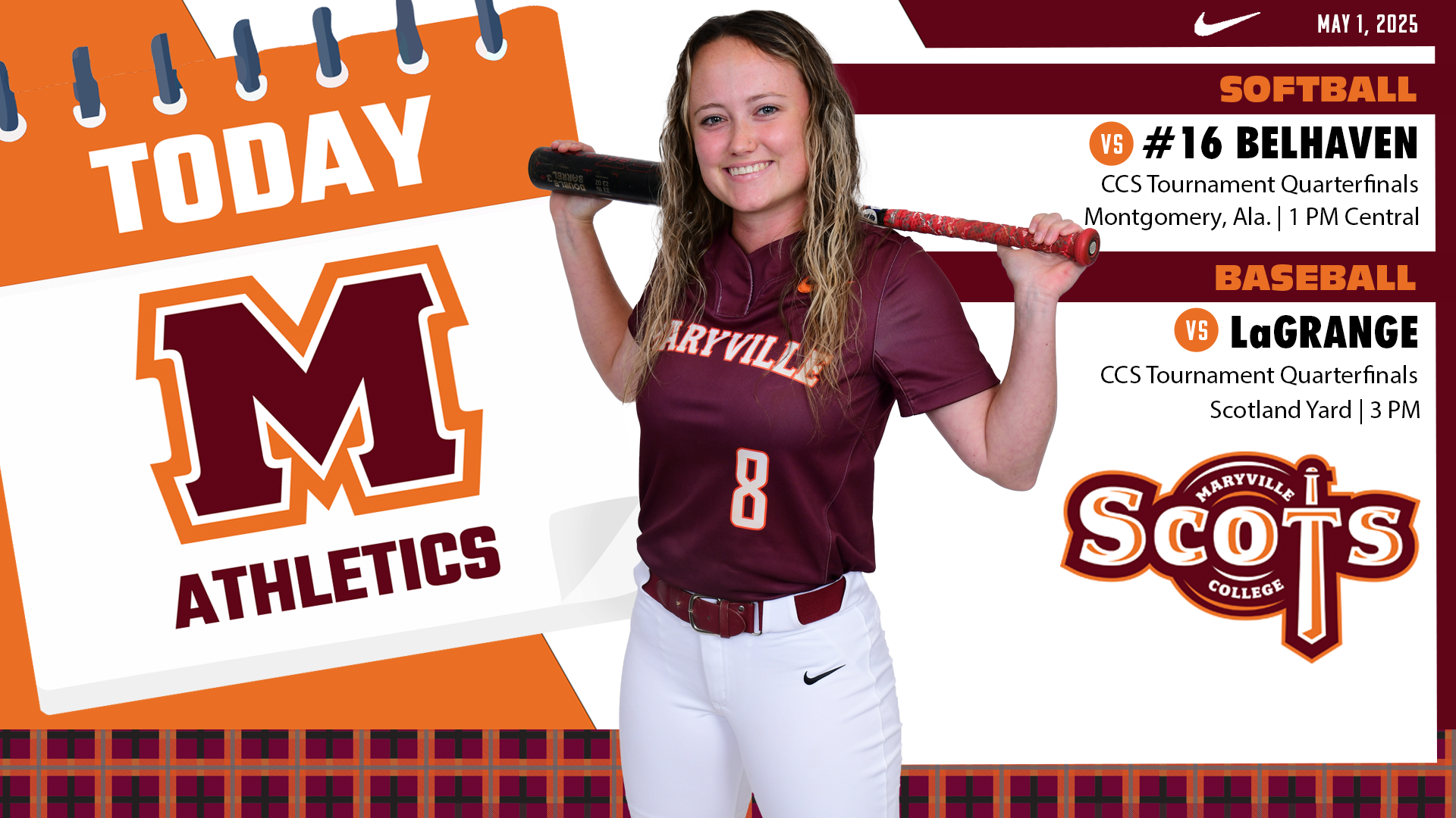 Today in Maryville Athletics - April 4 - Maryville College