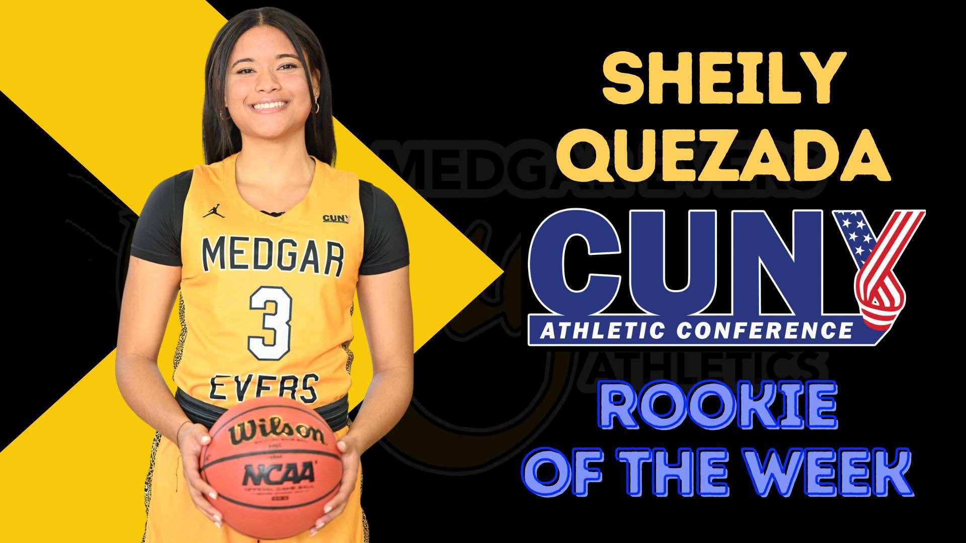 Versatile Sheily Quezada earns CUNYAC Rookie of the Week honor - Medgar ...