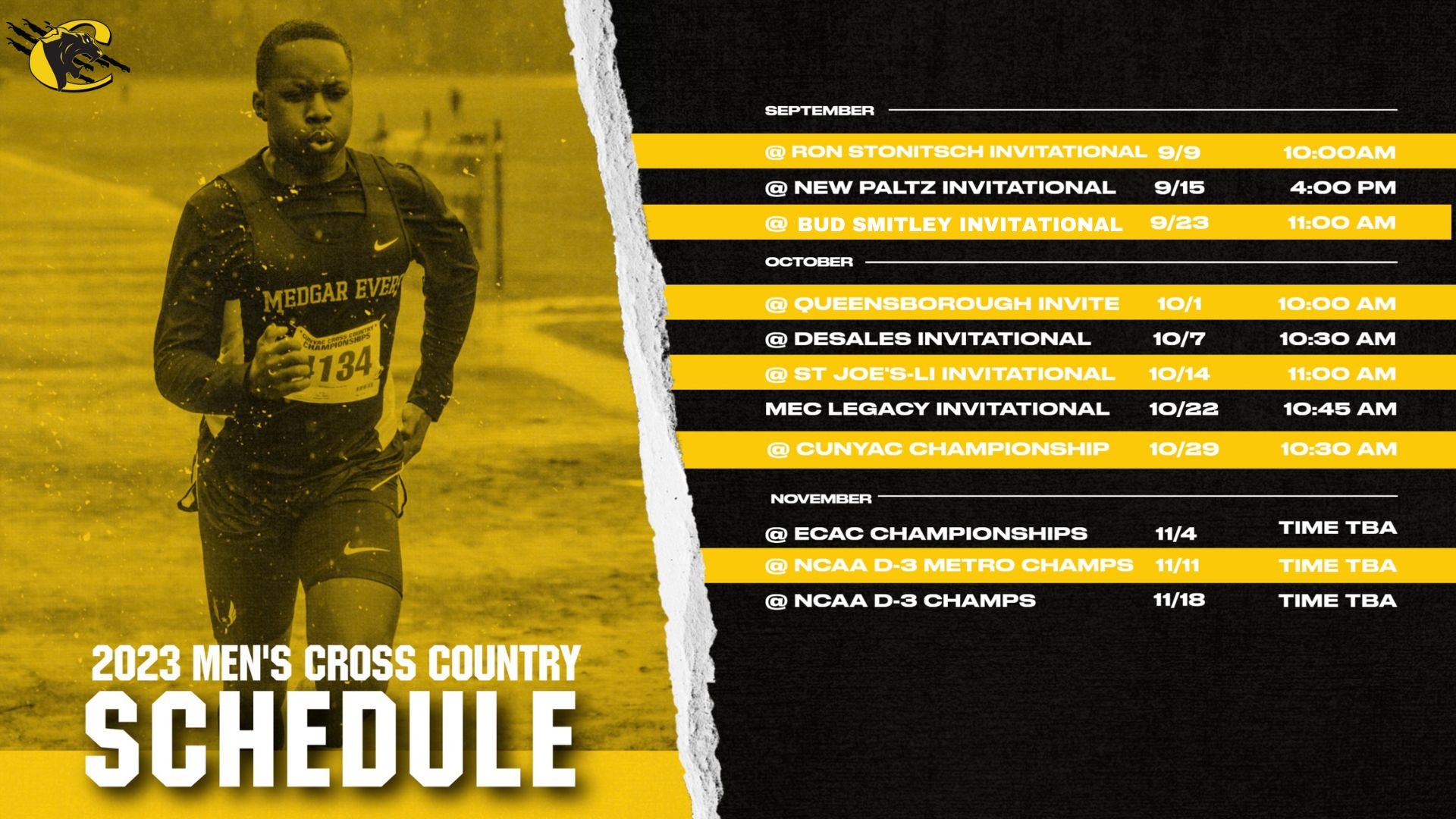 Men's cross country team unveils 2023 slate - Medgar Evers College ...