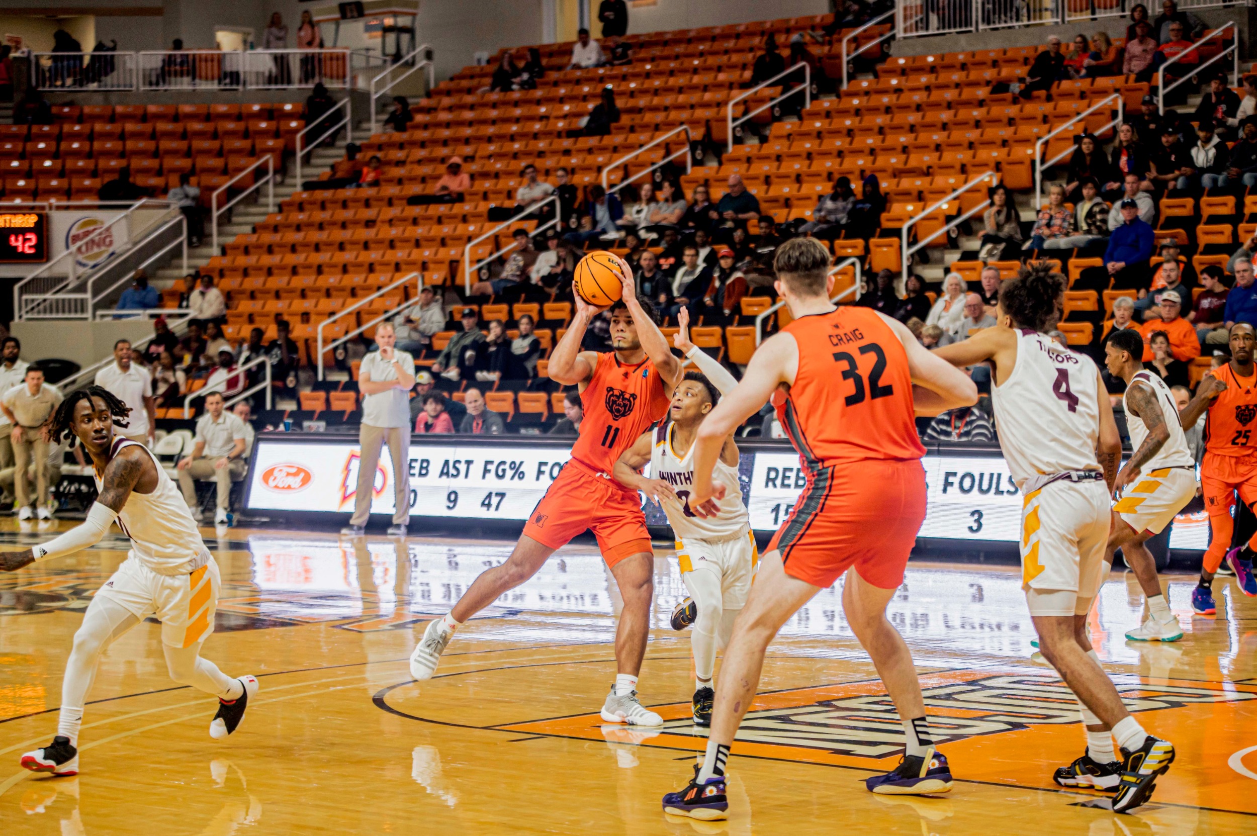 Craig, Hurtado Jr. Double-Doubles Lead Bears Past Winthrop - Mercer ...