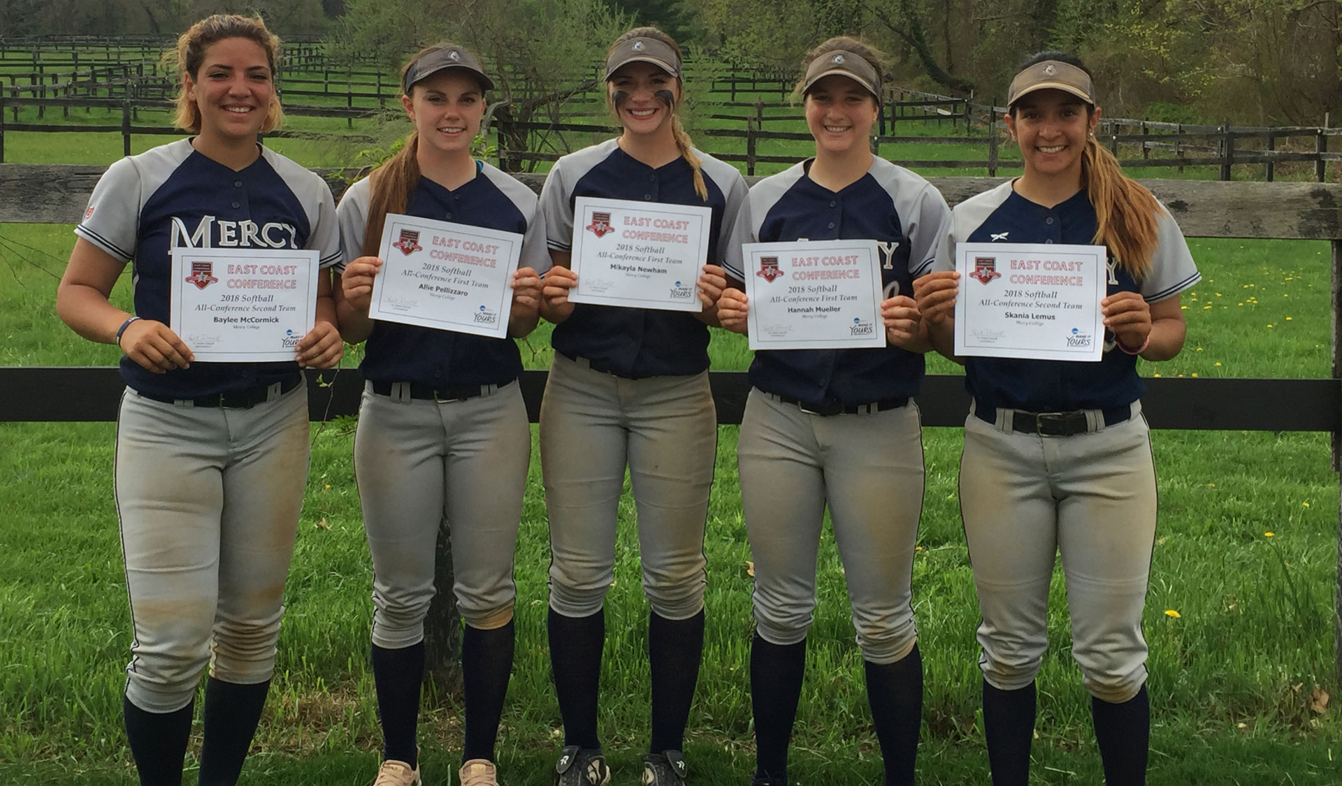 Five From Softball Named to ECC All-Conference Teams - Mercy University ...