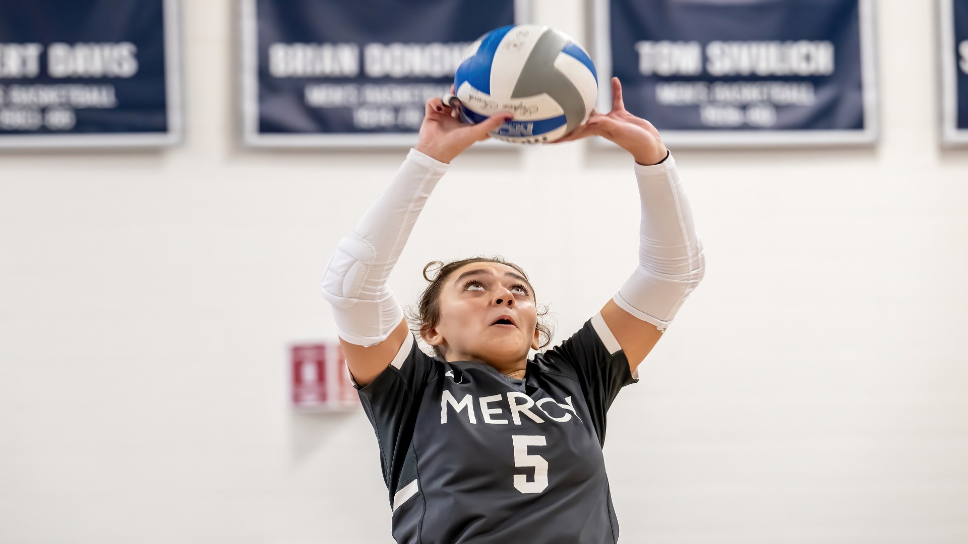 Six Mavericks Record a Kill as Volleyball Plays at RV Bentley - Mercy ...