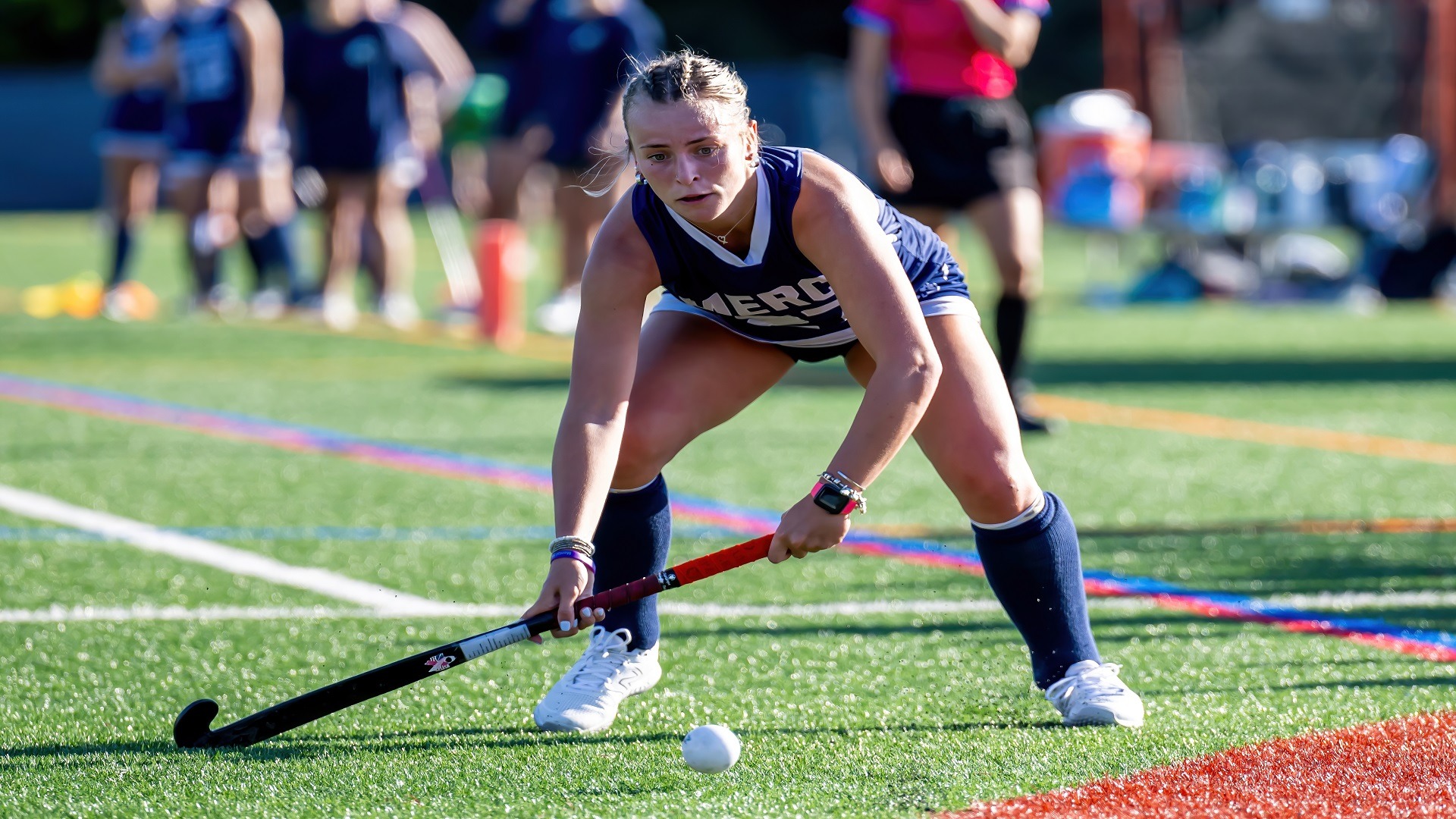 Palladino and Fitzgerald Score as Field Hockey Battles Adelphi - Mercy ...