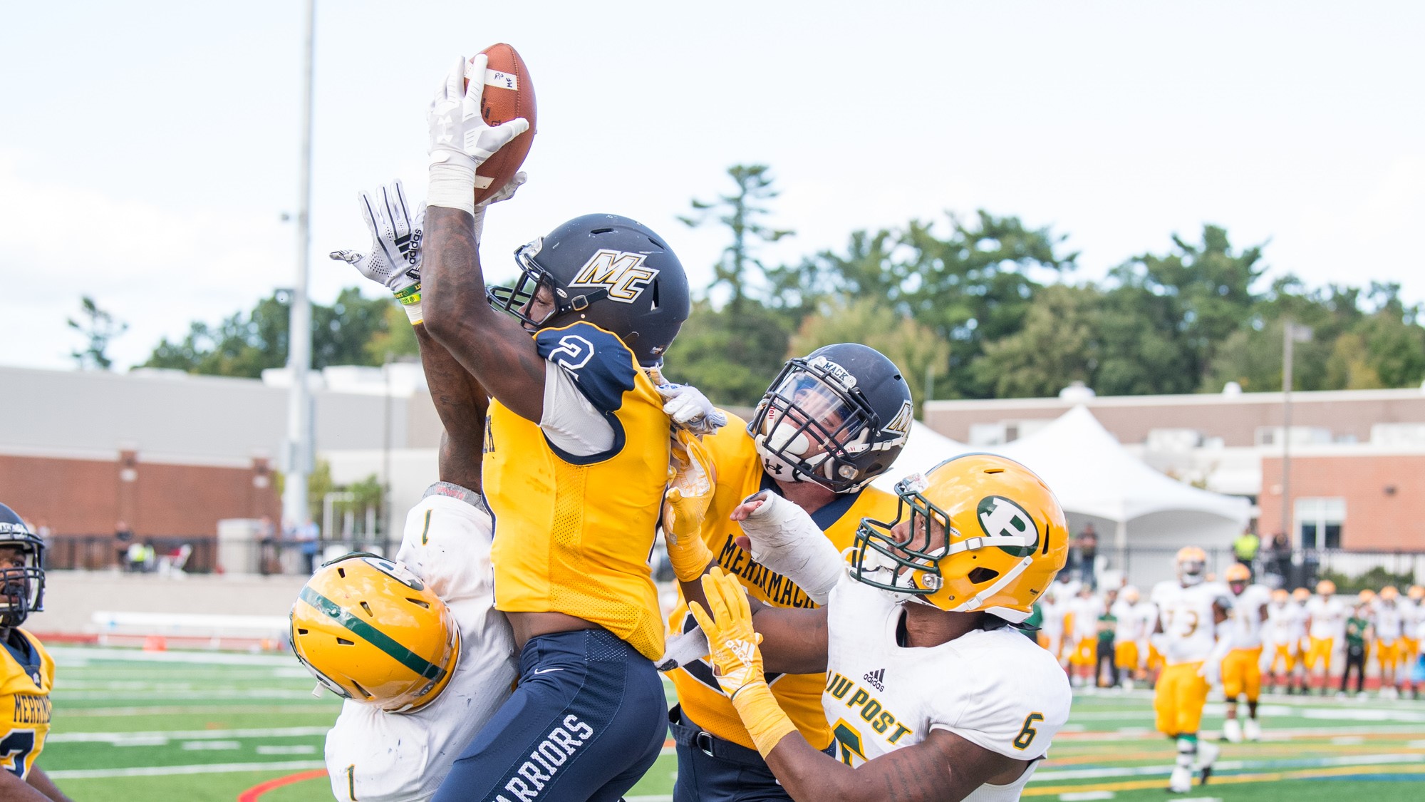 Shorthanded Football Battles Valiantly with LIU Post - Merrimack ...
