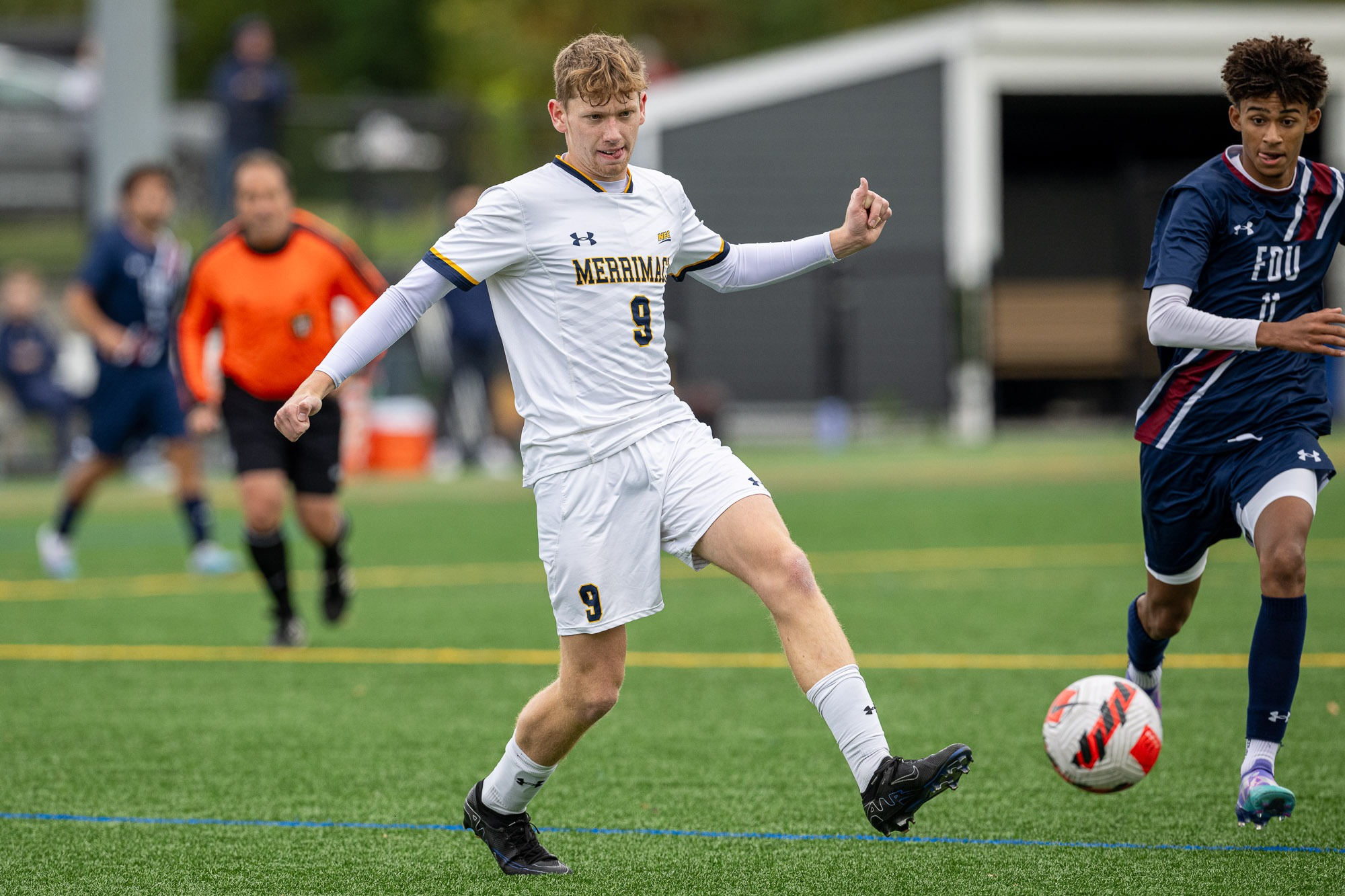 Men's Soccer Sunk by Northeastern - Merrimack College Athletics