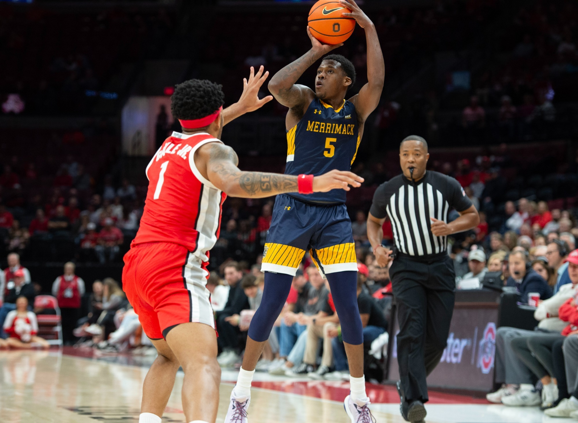 Men's Basketball Falls to Ohio State - Merrimack College Athletics