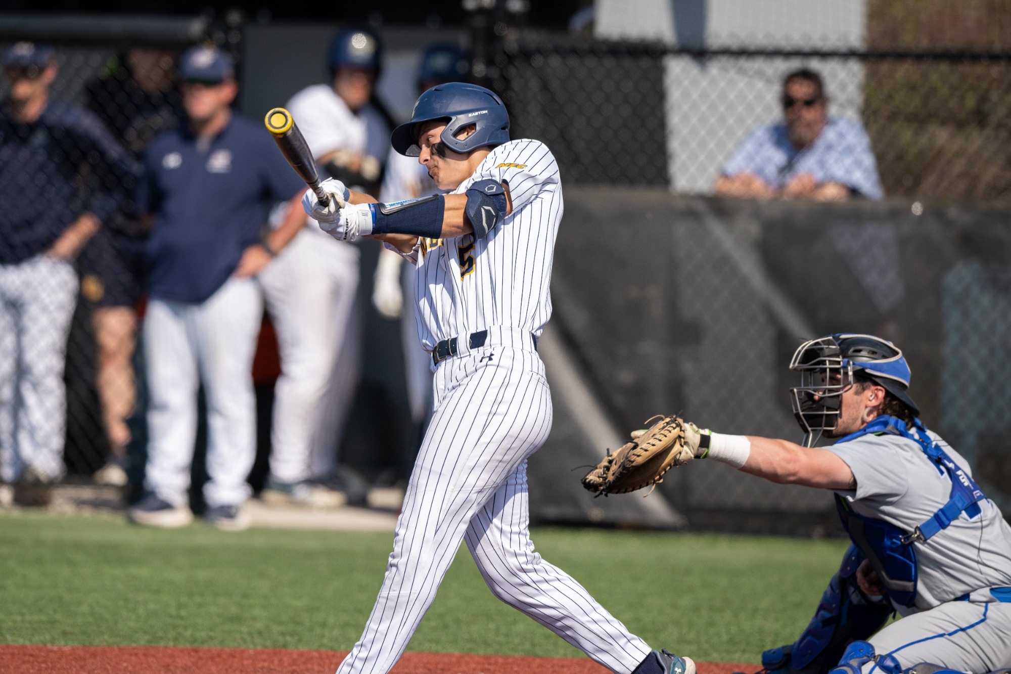 Baseball Holds Off Long Island to Even Series - Merrimack College Athletics