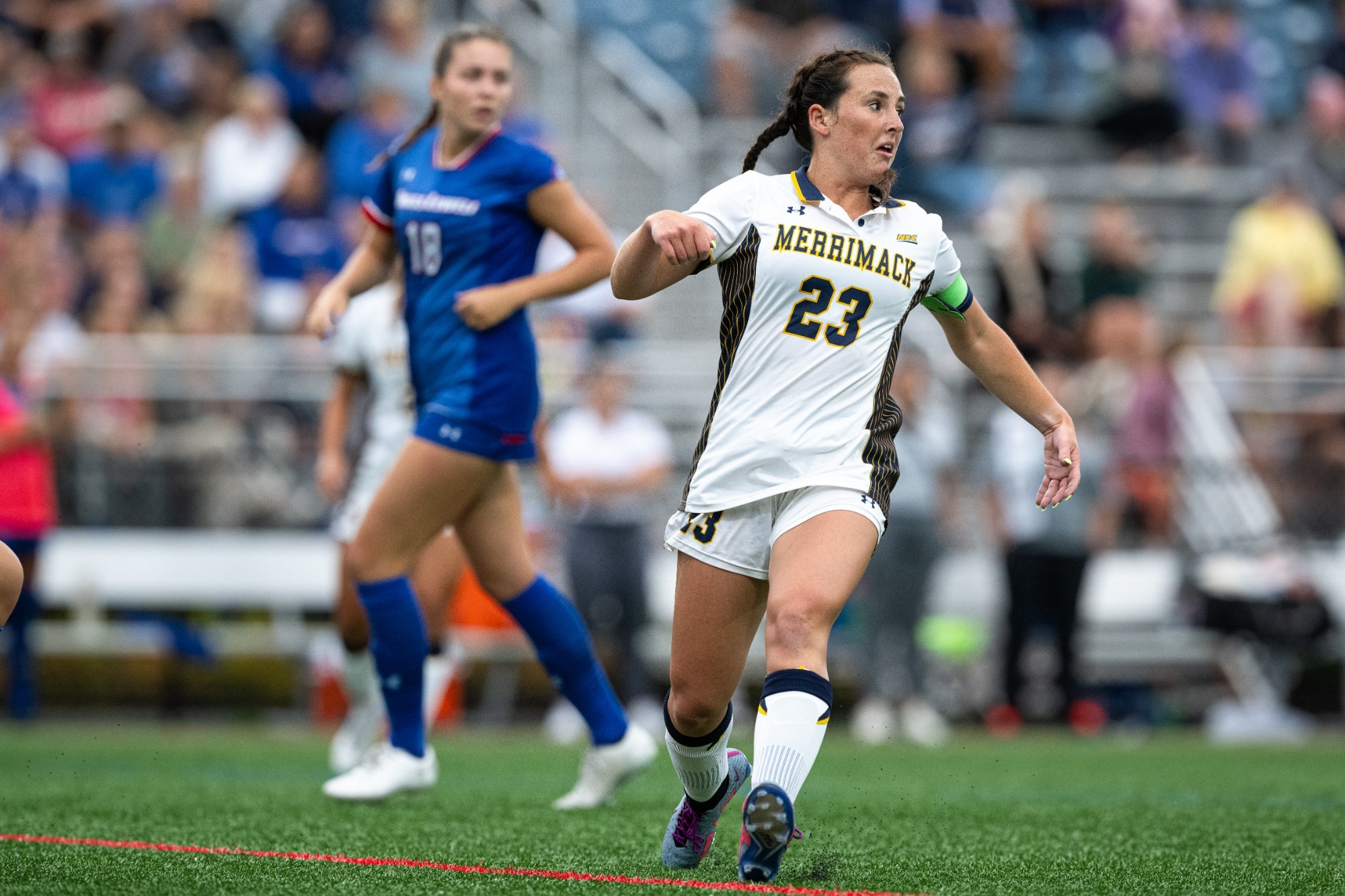 Women's Soccer Sunk by Late Goal by Stony Brook - Merrimack College ...