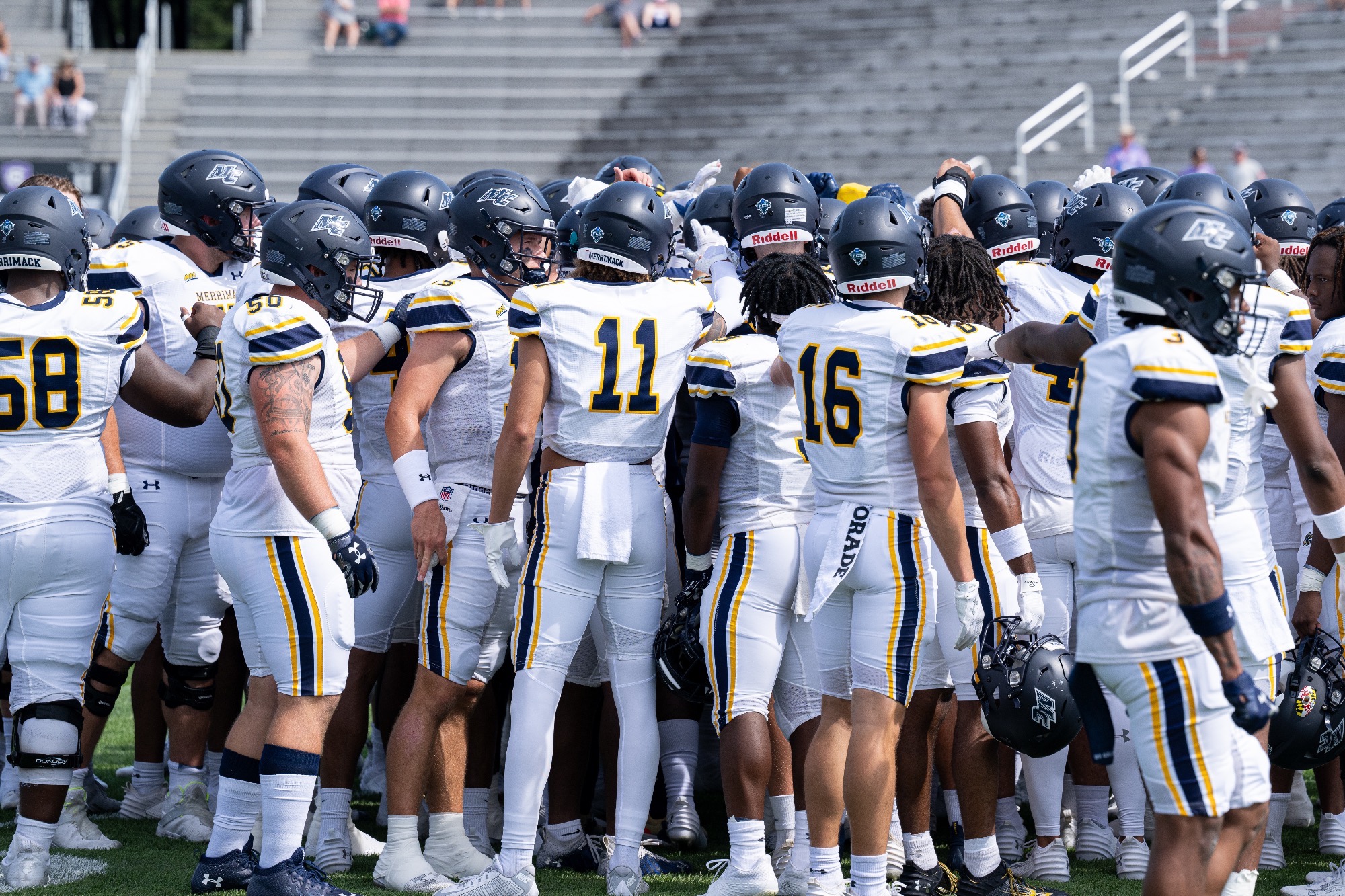 Football Loses Nail-biter In First NEC Game of The Season - Merrimack ...