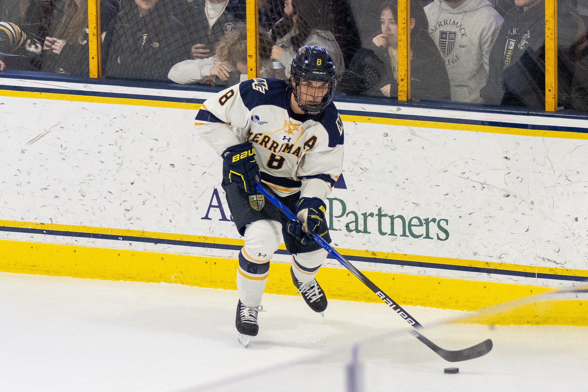 Men's Hockey Swept by Northeastern - Merrimack College Athletics