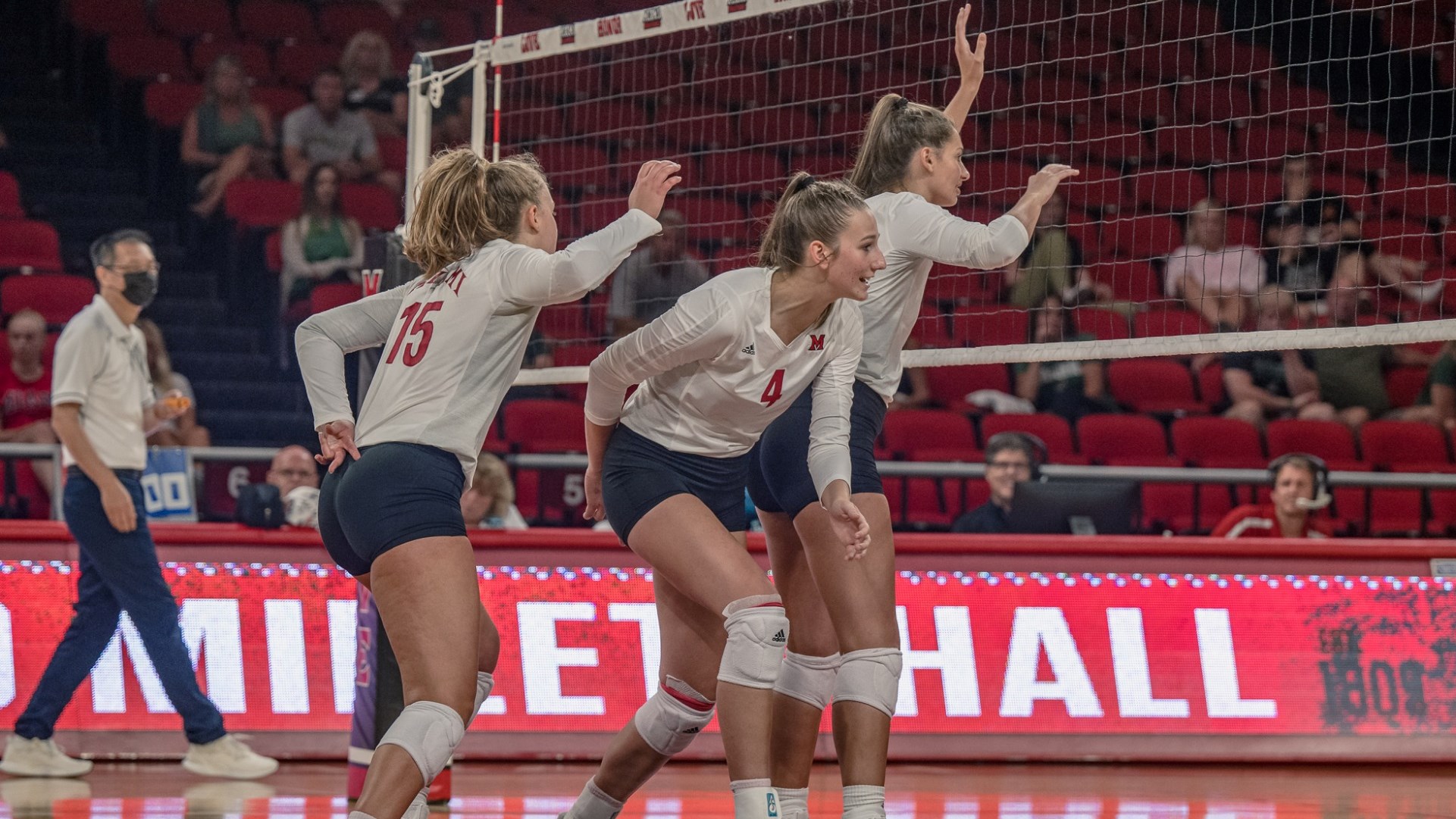 RedHawks Edged by Roos in Five Sets - Miami University RedHawks