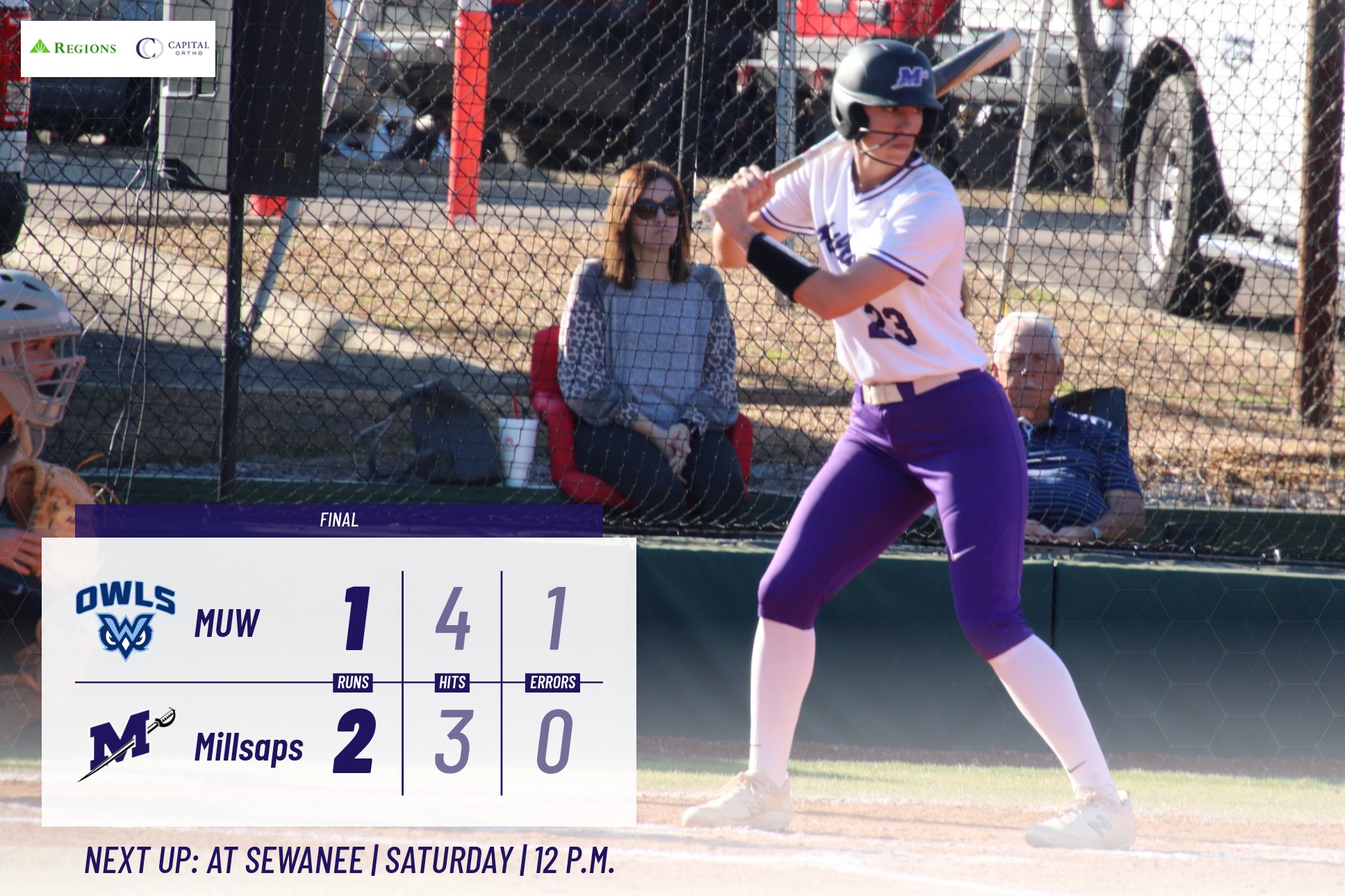 Softball Splits Tuesday Doubleheader with MUW - Millsaps College Athletics