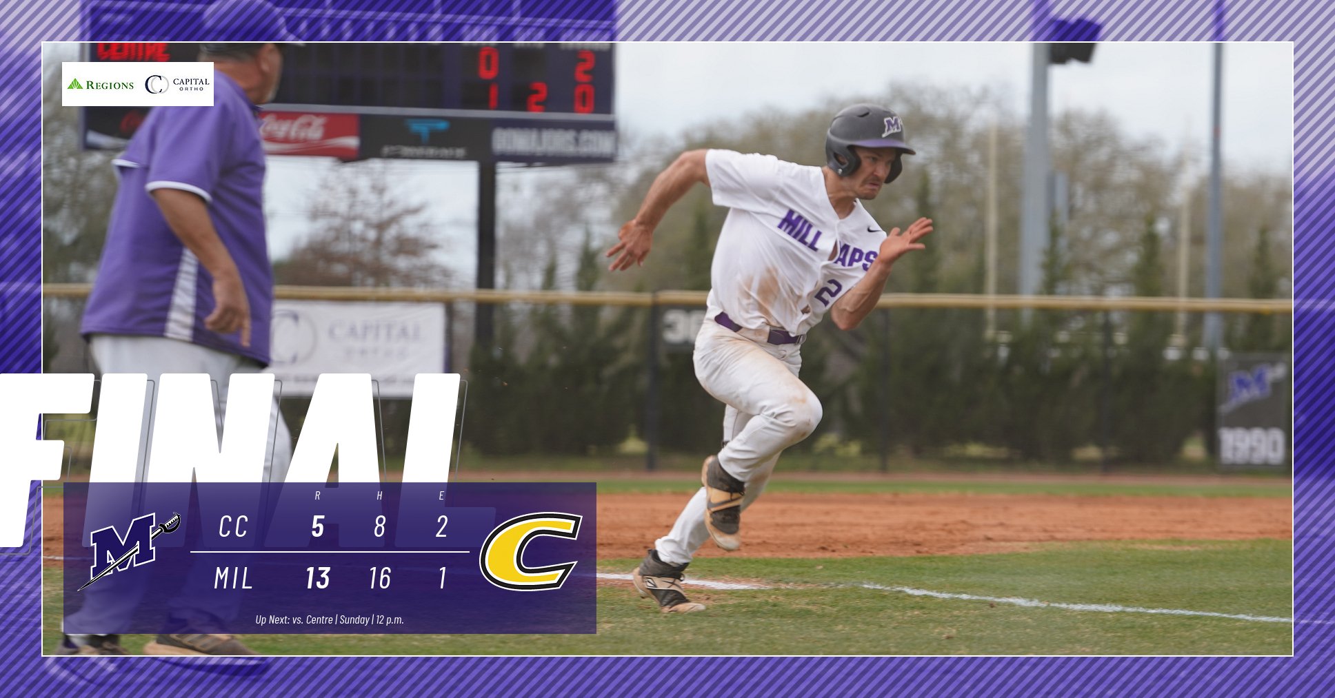 Baseball Splits Doubleheader with Centre - Millsaps College Athletics