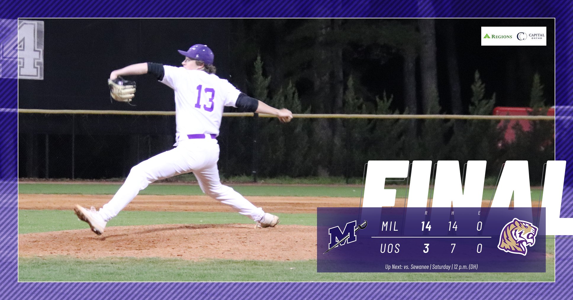 Baseball Powers Past Sewanee, 14-3 on Friday - Millsaps College Athletics