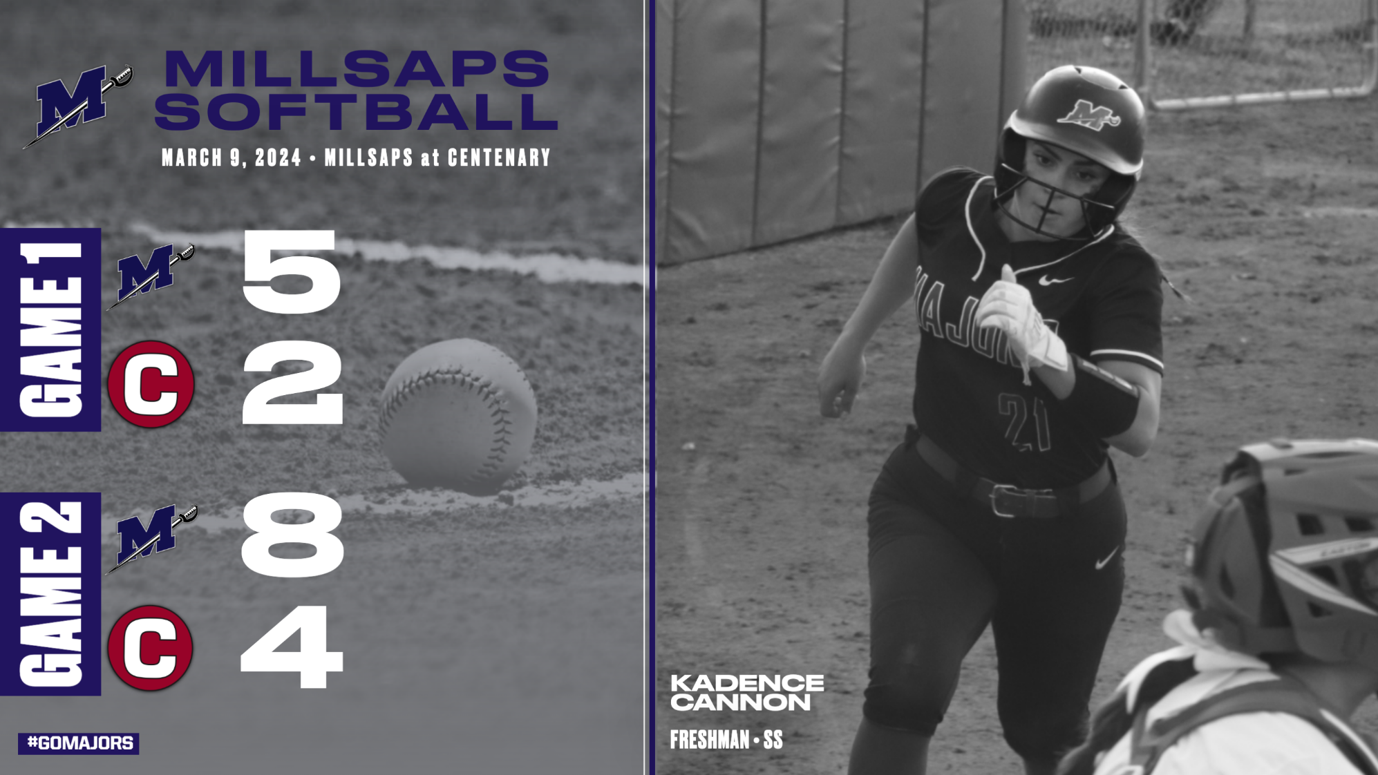Softball Takes Down Centenary in Doubleheader on Saturday - Millsaps ...