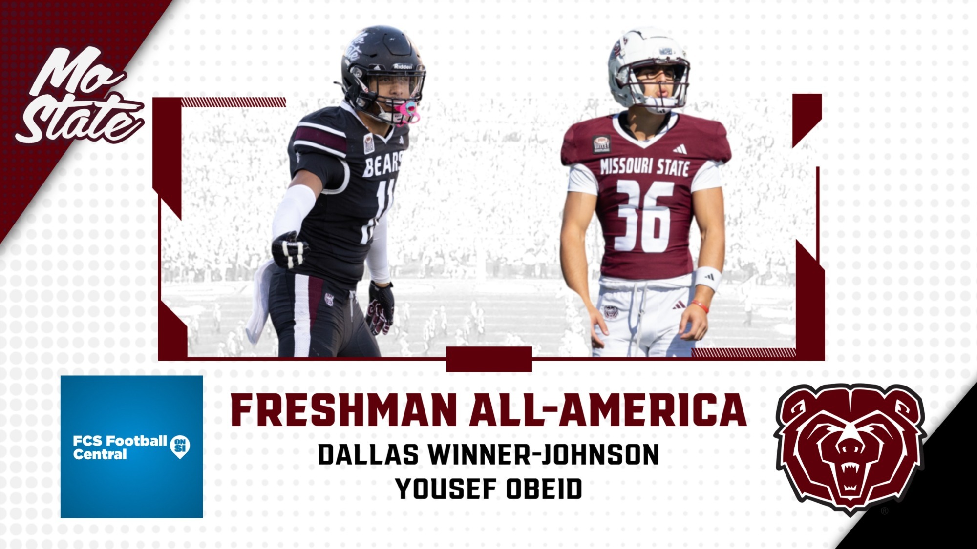 Four Bears Earn All-America Honors from Stats Perform - Missouri State