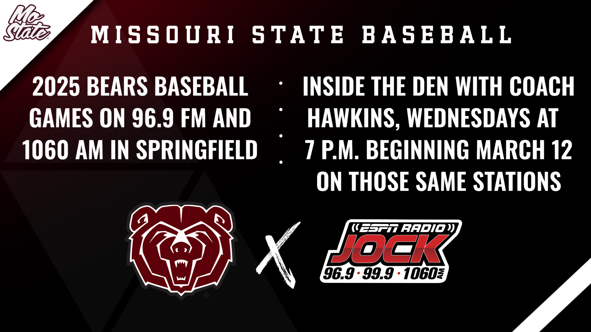 Bears Baseball Finalizes 2025 Schedule - Missouri State