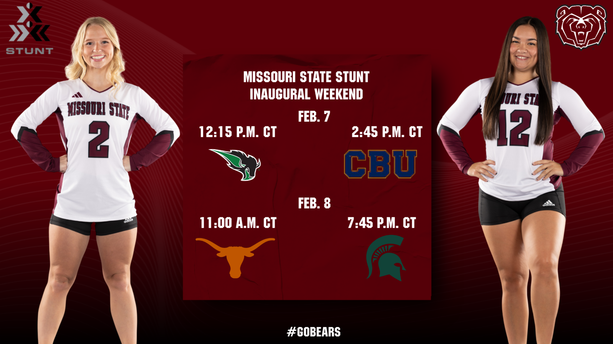 Bears STUNT Heads to Oklahoma for Second Tournament - Missouri State