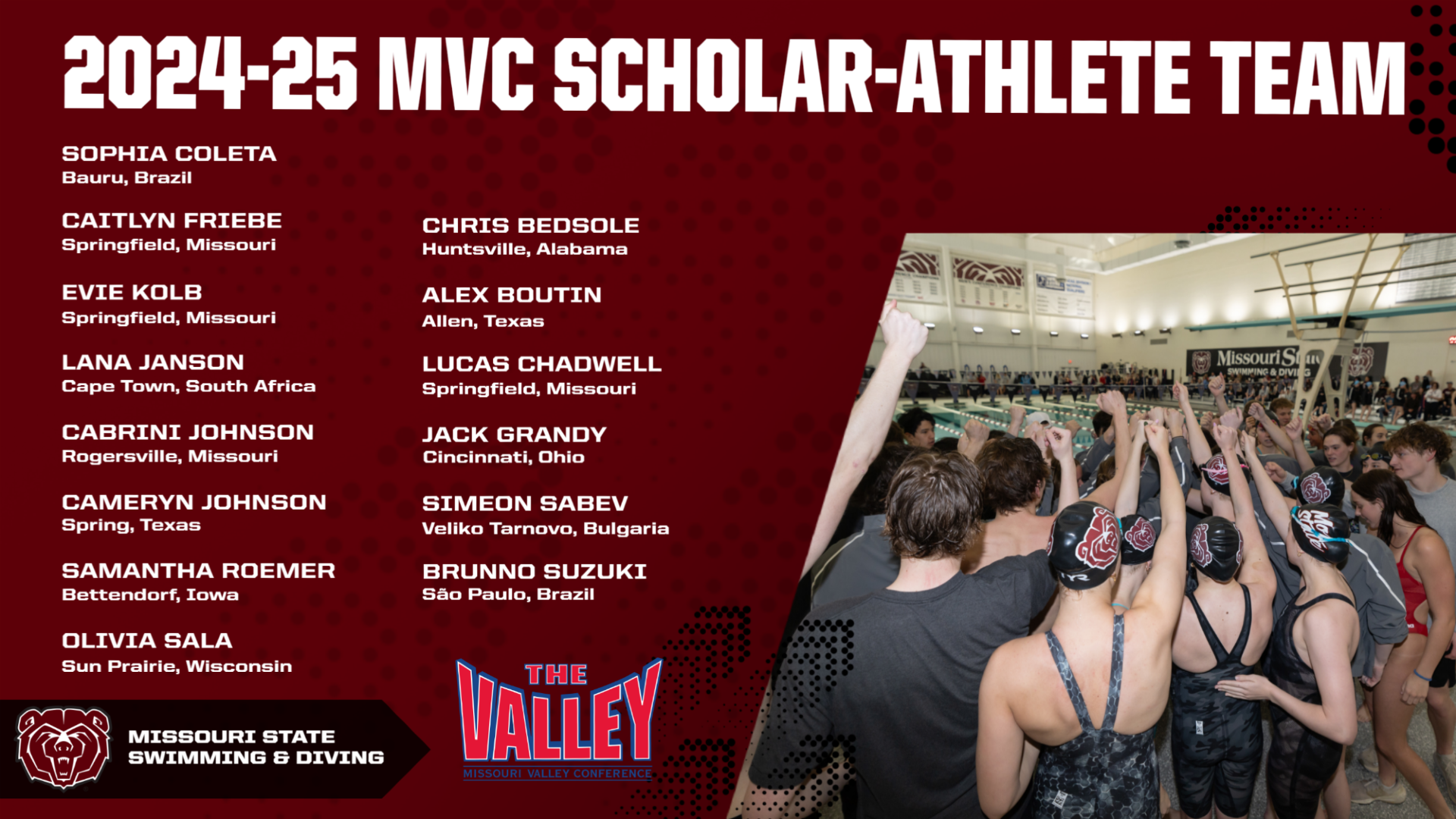 Hodgins Wins Gold in 500-Yard Freestyle at MVC Championships - Missouri ...