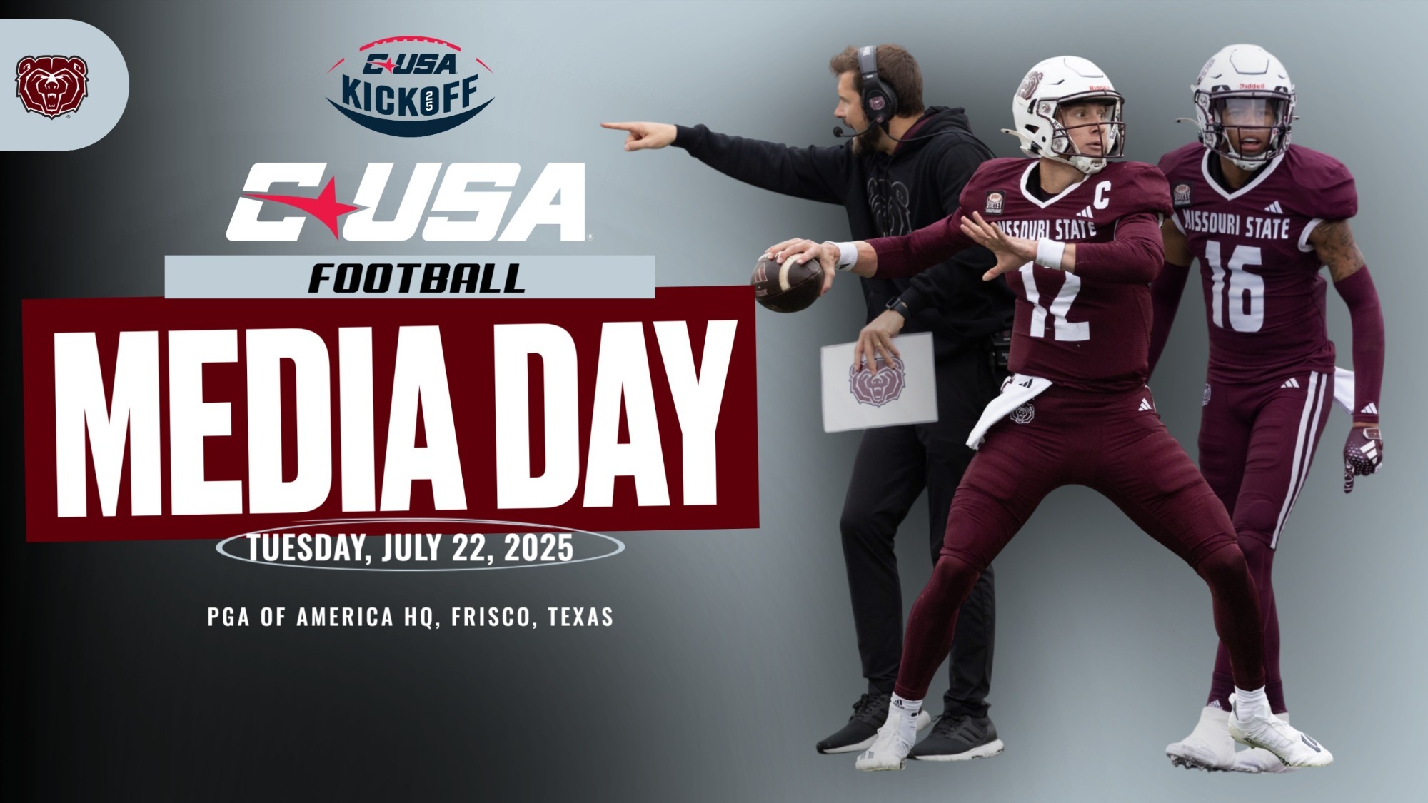 CUSA Announces National TV Games and Football Start Times - Missouri State