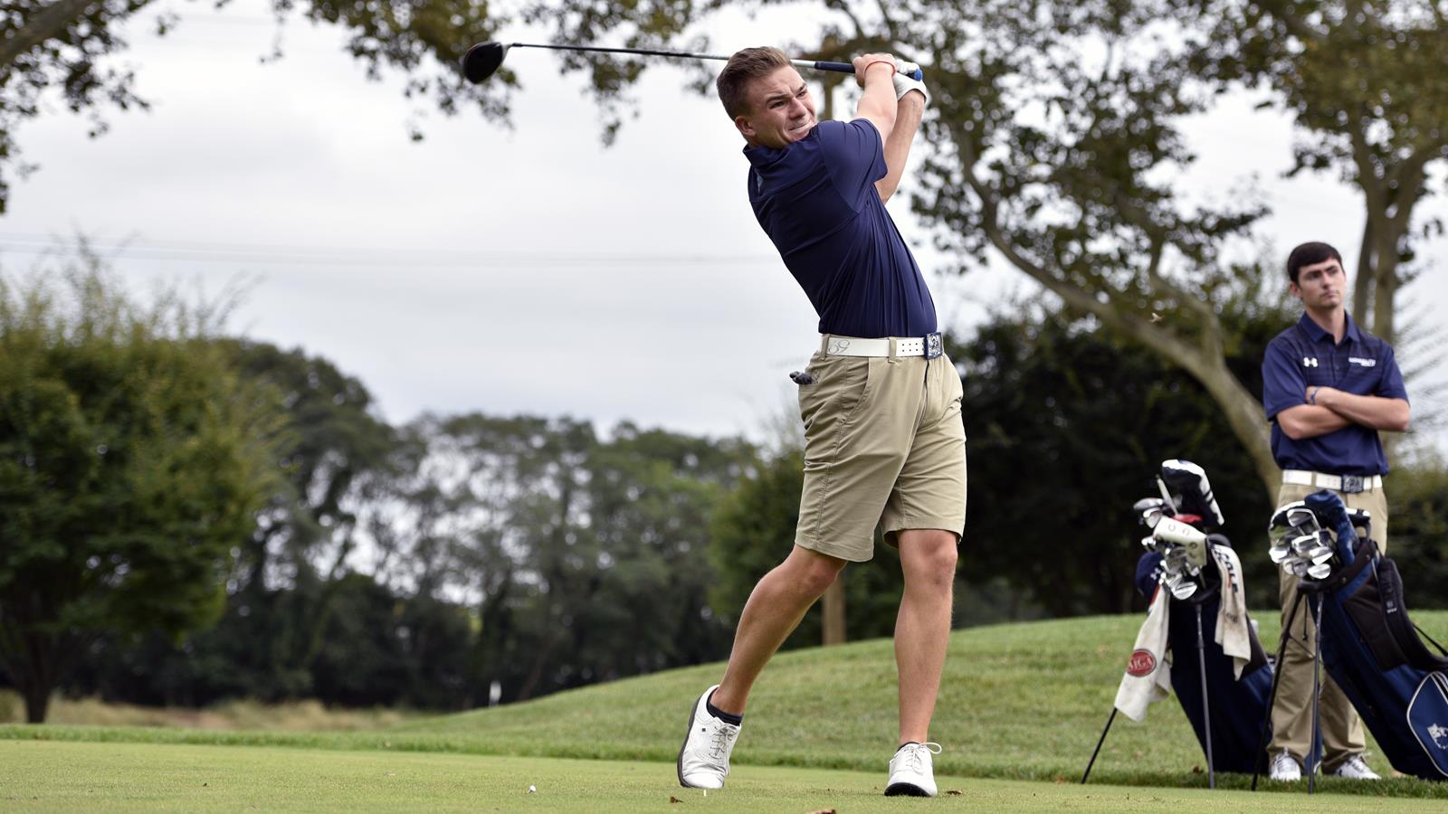DRAKE FERRITER SHOOTS UNDER PAR TO LEAD MEN’S GOLF - Monmouth ...
