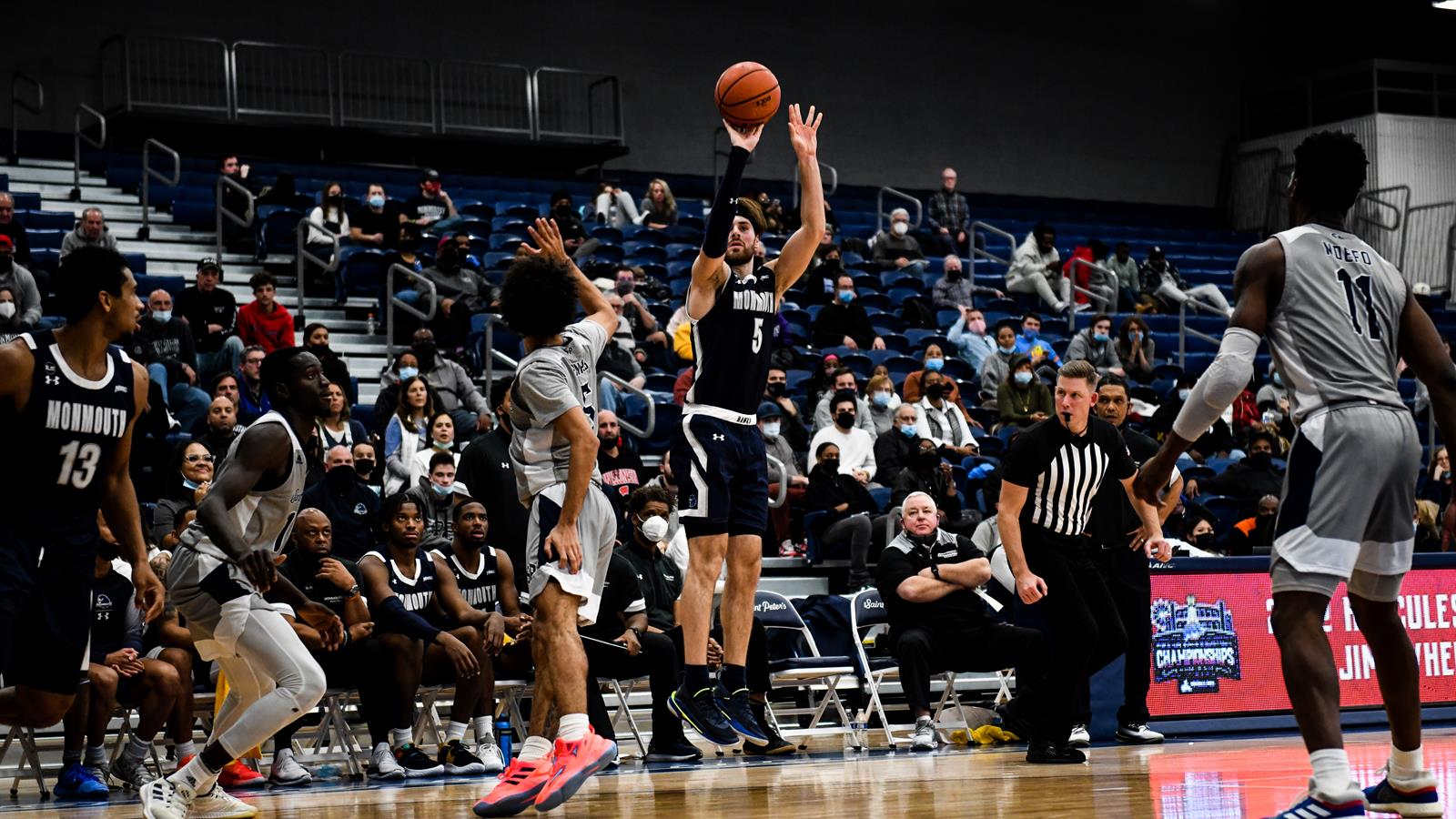 MBB COMEBACK FALLS JUST SHORT AT SAINT PETER’S - Monmouth University ...