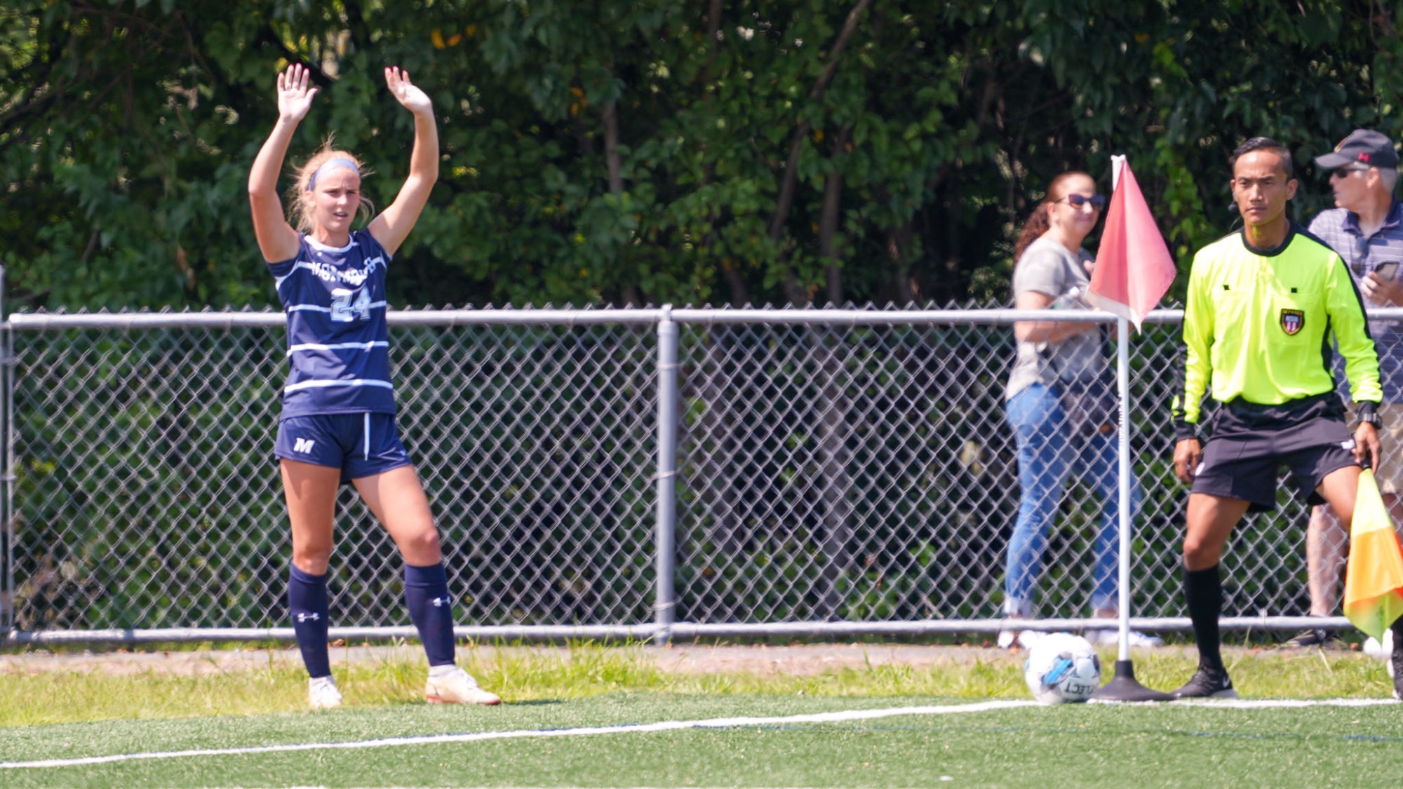 GEHRET SCORES TWO AS HAWKS BEAT HAMPTON, 5-0 - Monmouth University ...