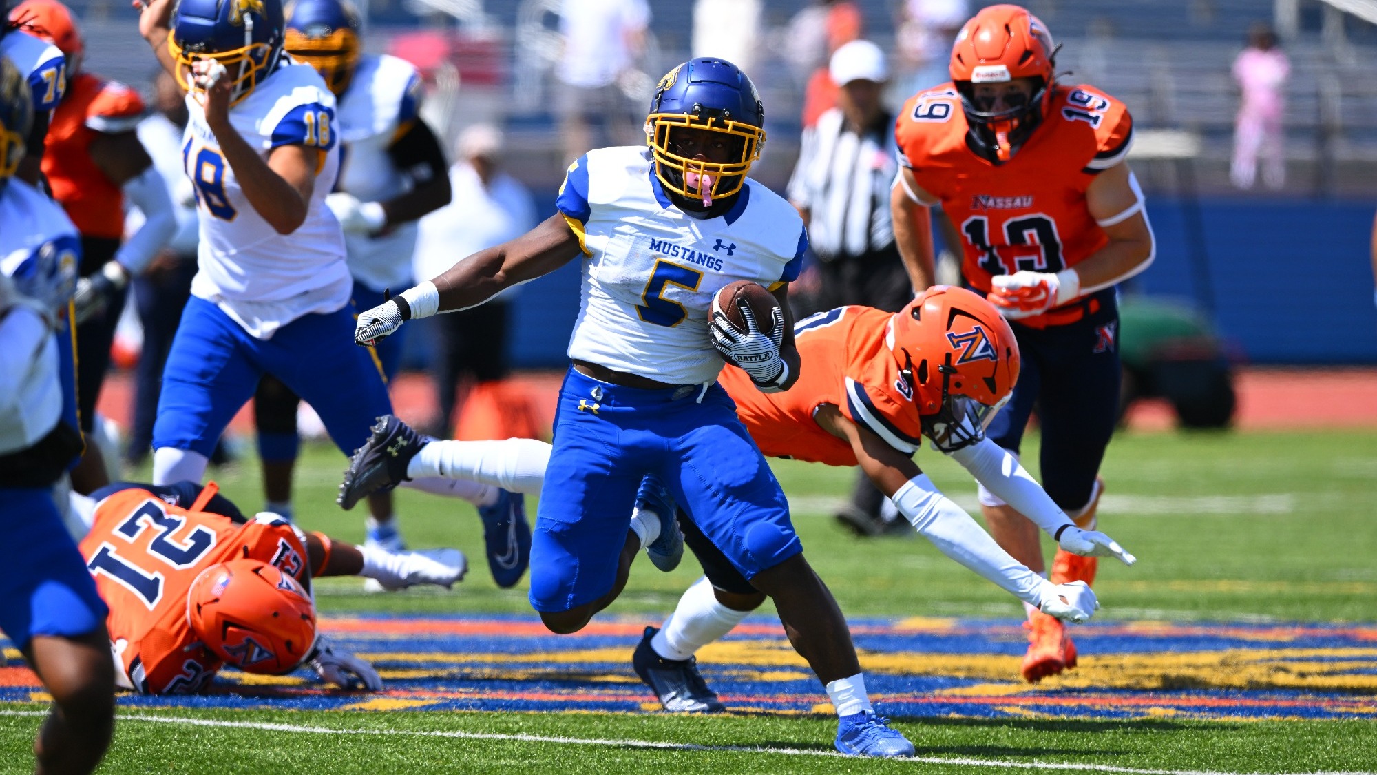 Monroe Mustangs Football Leads from Start to Finish in Season-Opening ...