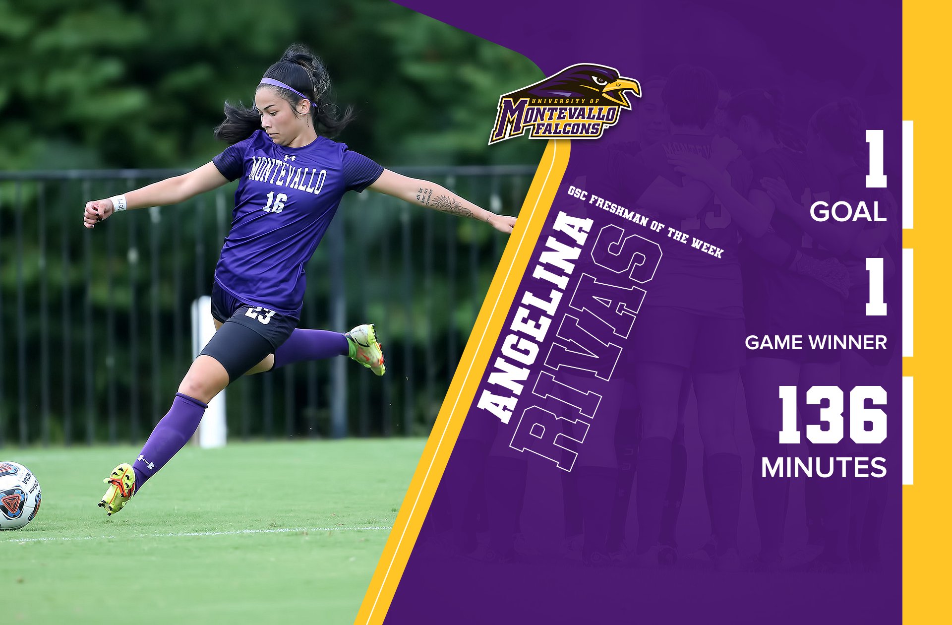 Rivas Named GSC Women's Soccer Freshman of the Week - University of ...