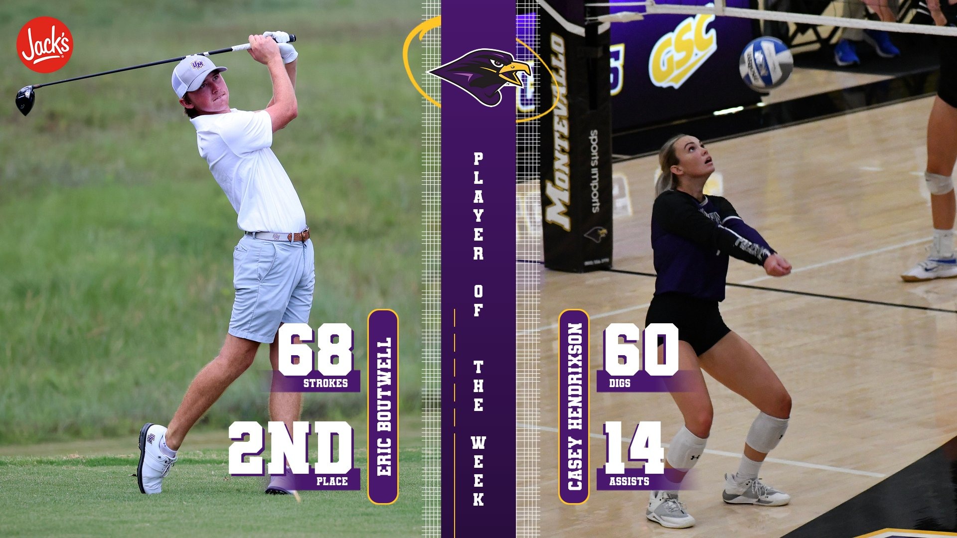 Montevallo Players of the Week Presented by Jacks: Oct. 2 - University ...