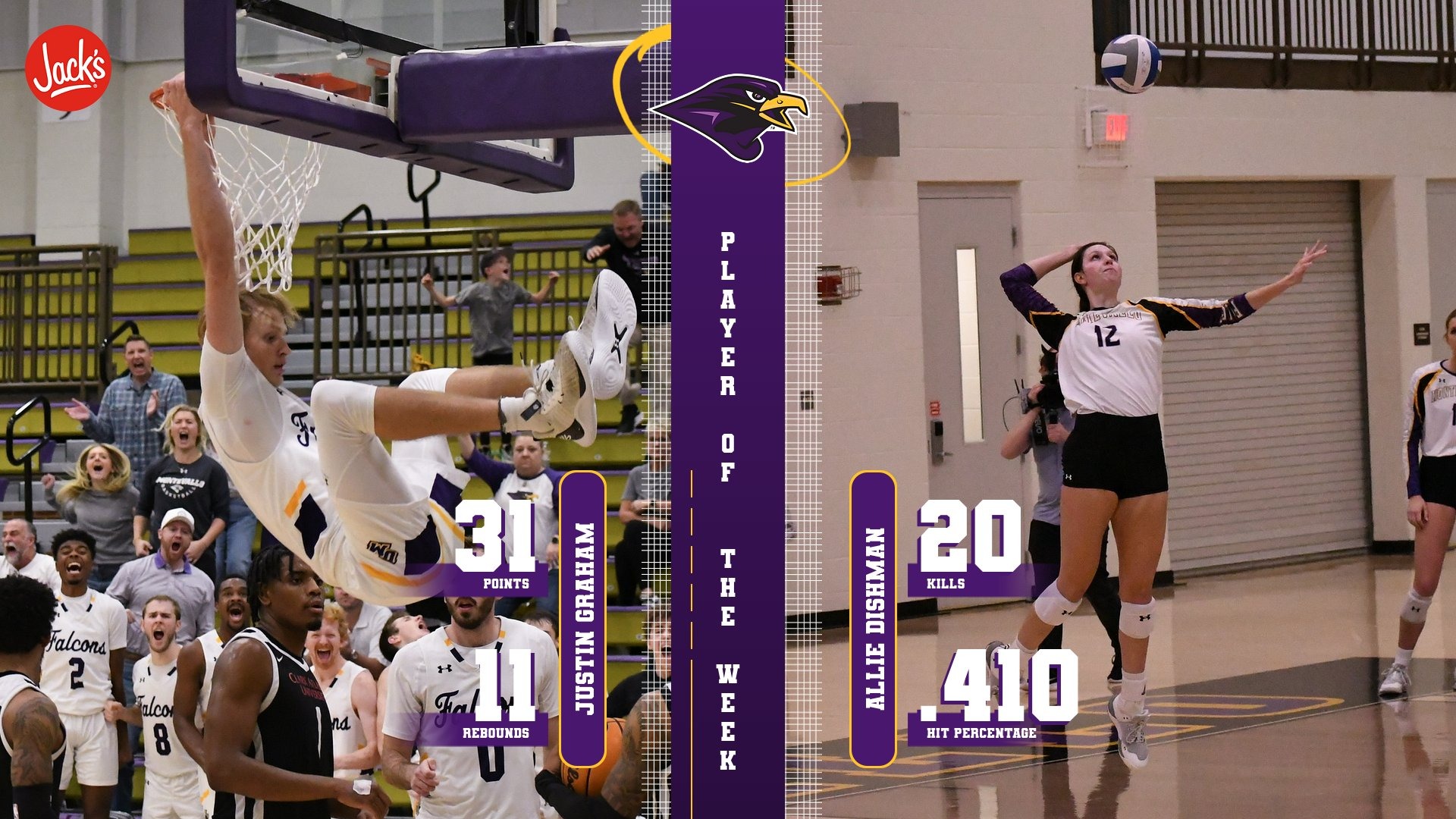 Montevallo Players of the Week Presented by Jacks: Oct. 9 - University ...