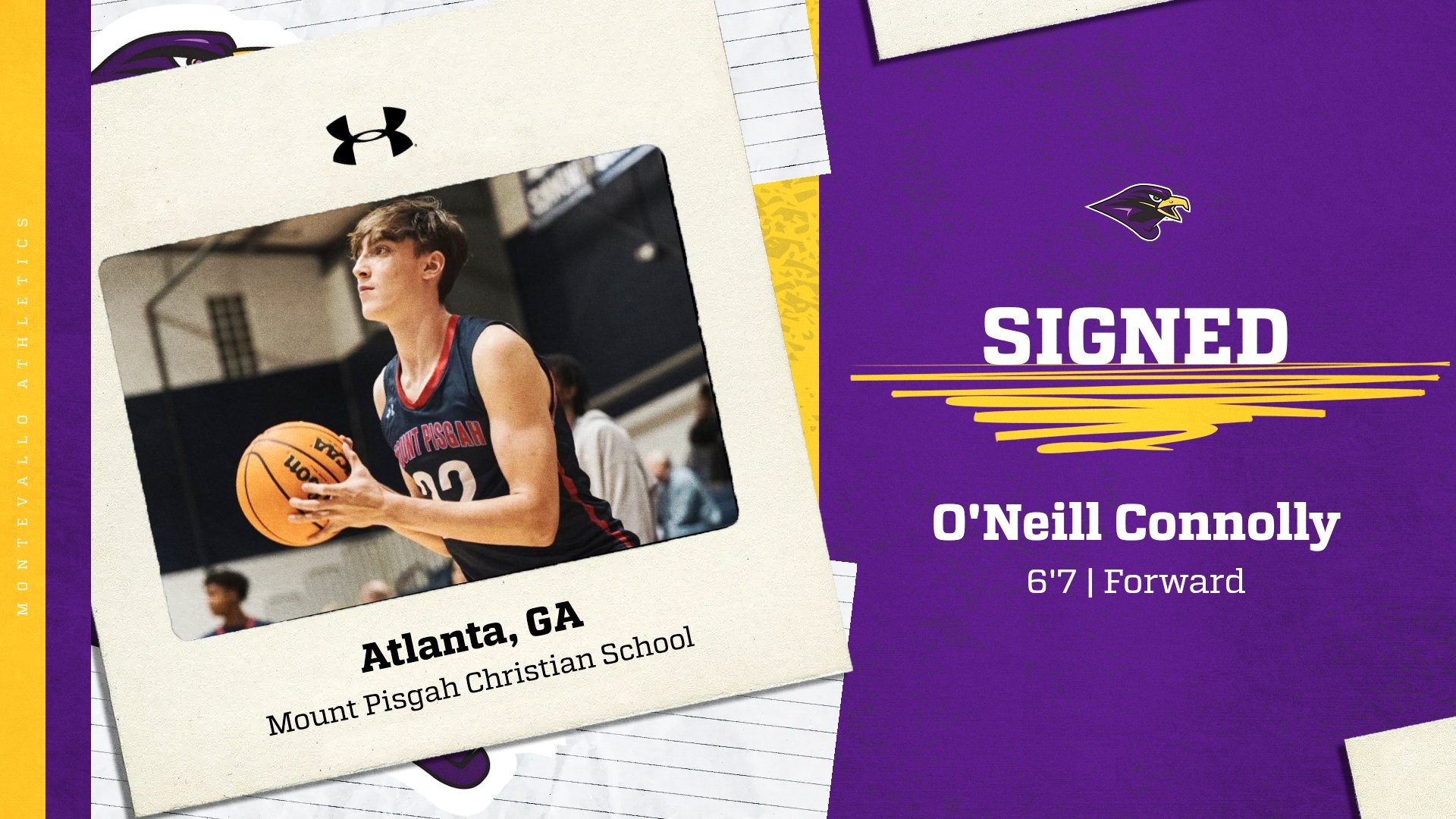 MBB Adds 6'7 Forward to 2024 Class - University of Montevallo Athletics