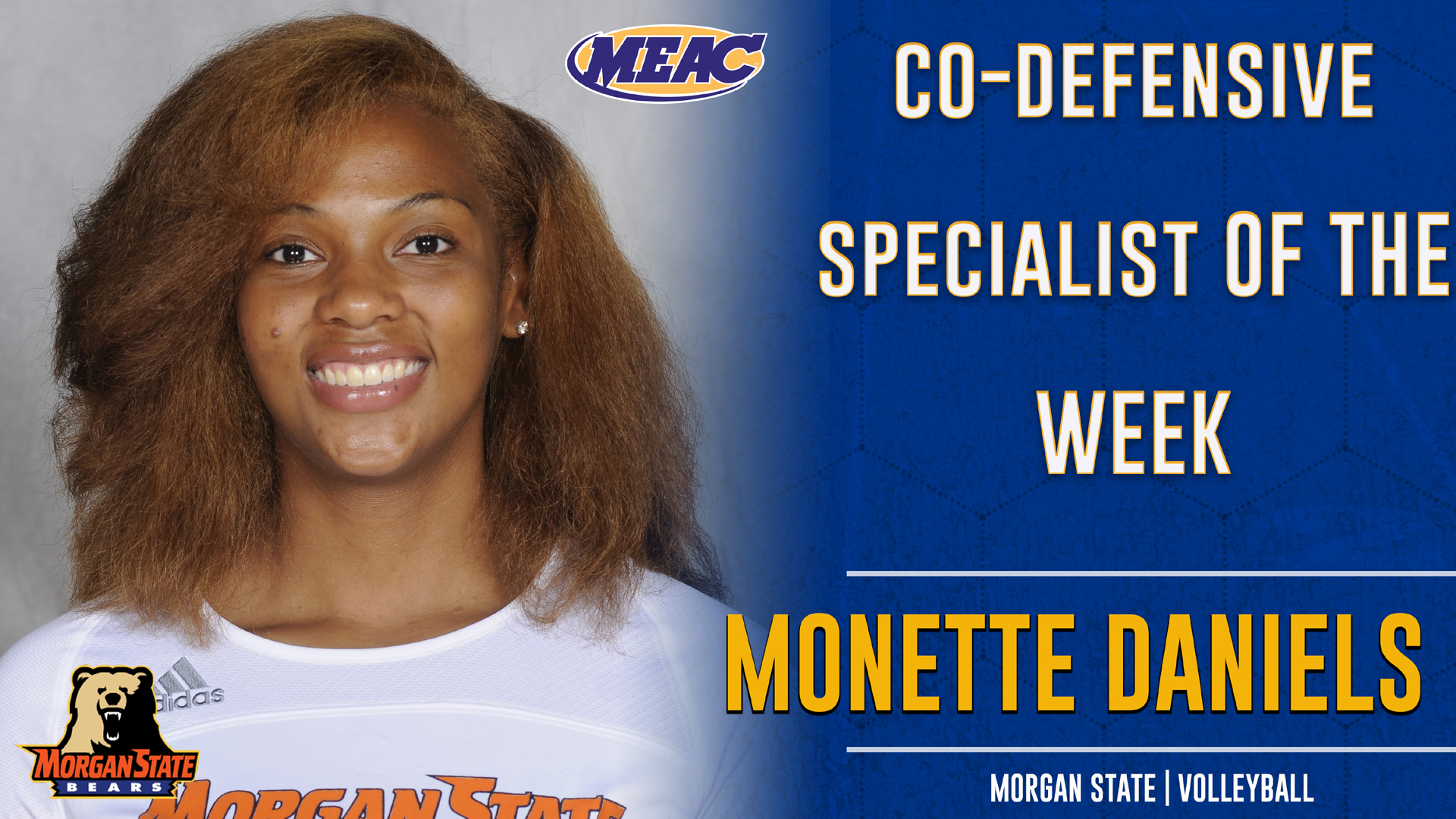 Monette Daniels - Volleyball - Morgan State University Athletics
