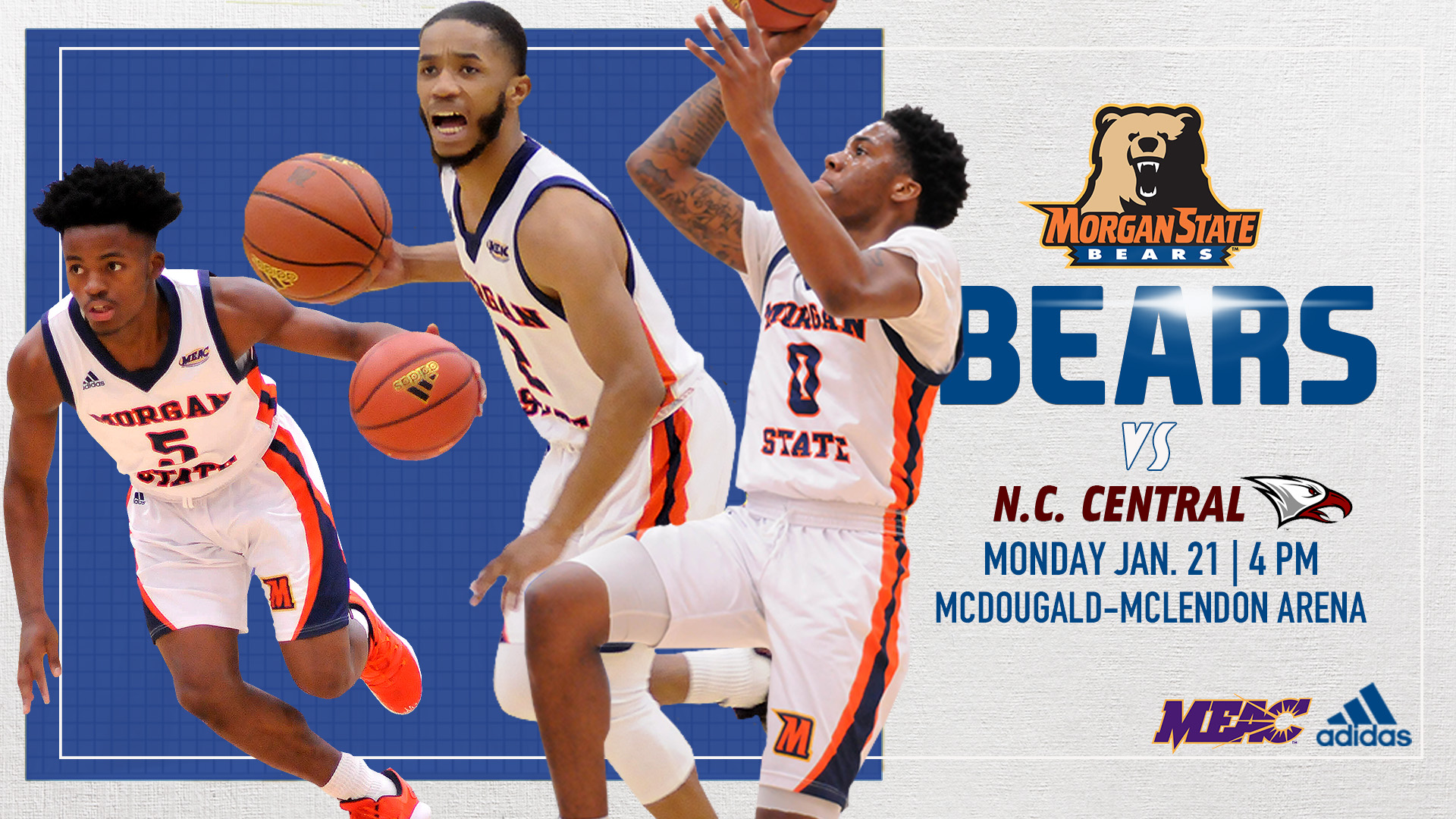 Bears Face N.C. Central Monday on MLK Day - Morgan State University ...