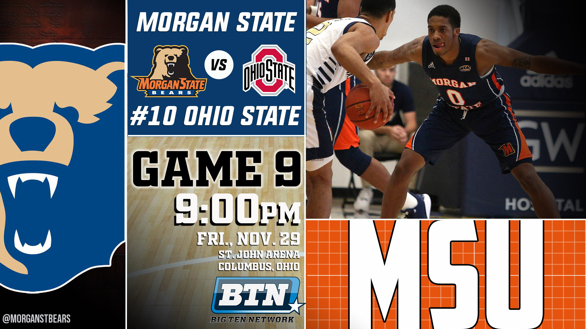 MBB Game Notes: No. 10 Ohio State - Morgan State University Athletics