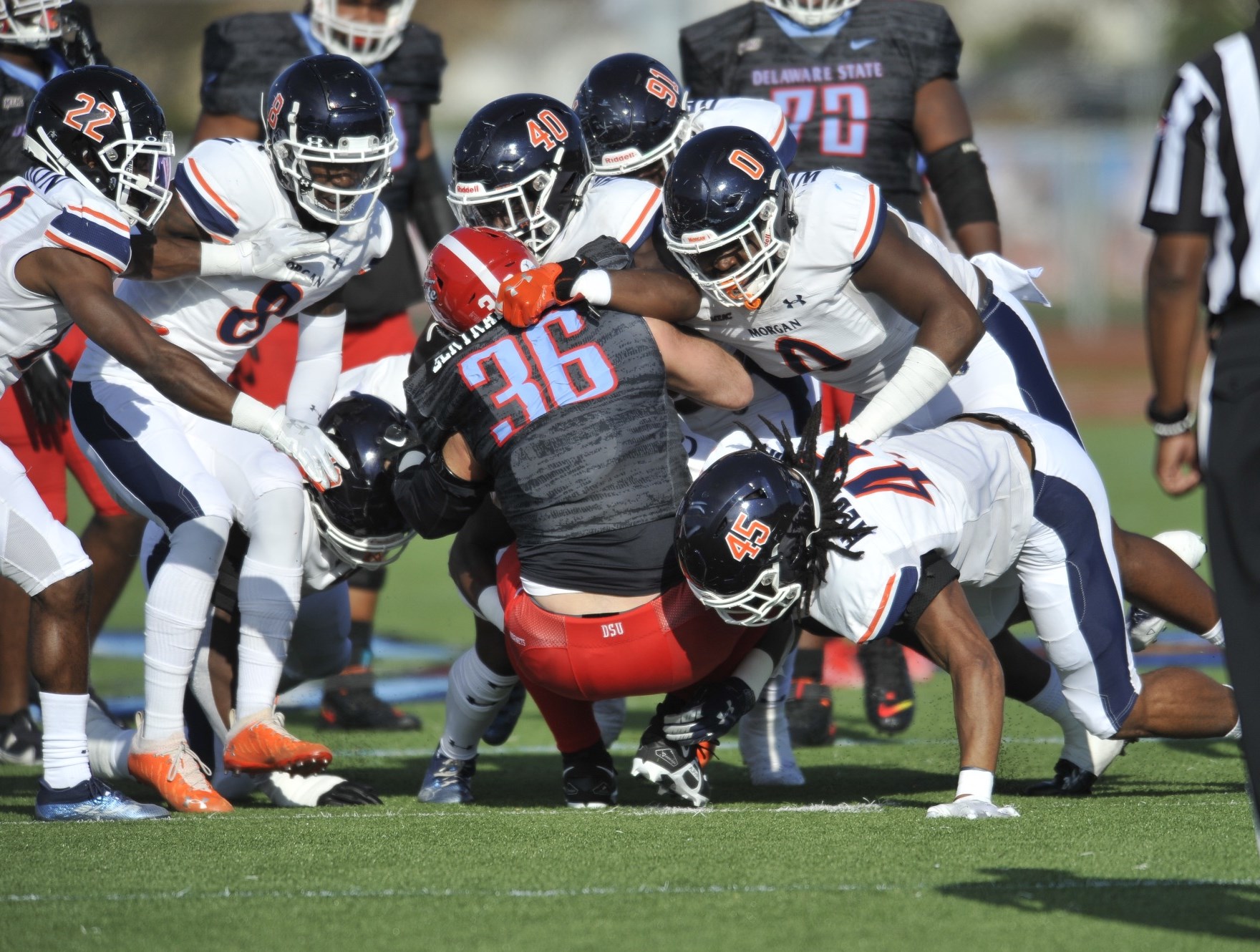 Morgan rolls past Delaware State, 37-7 - Morgan State University Athletics