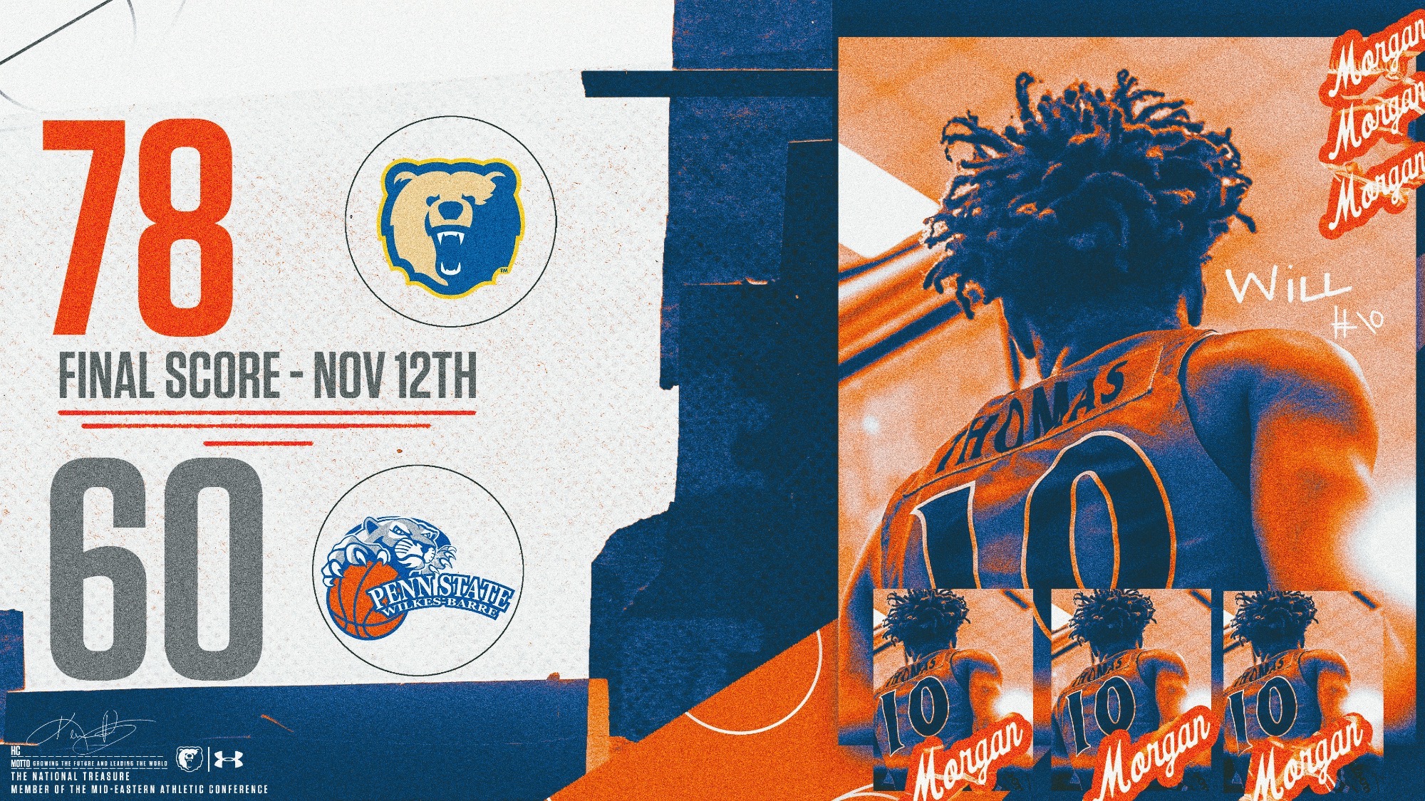 Hobbs' 21 Leads Bears Past Penn State Wilkes Barre, 78-60 - Morgan ...