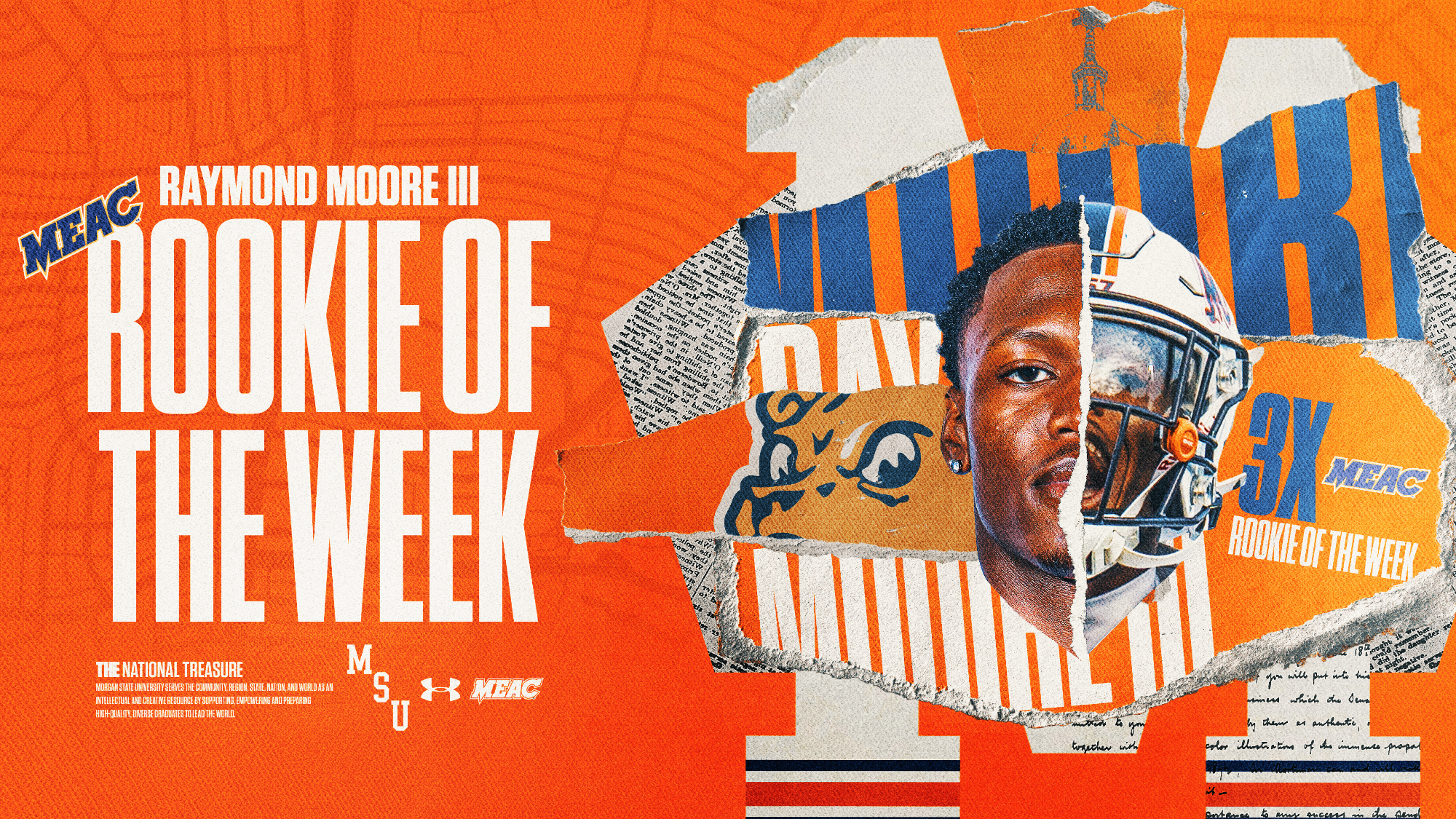 Moore III Claims MEAC Rookie of the Week After Standout Week 7 ...