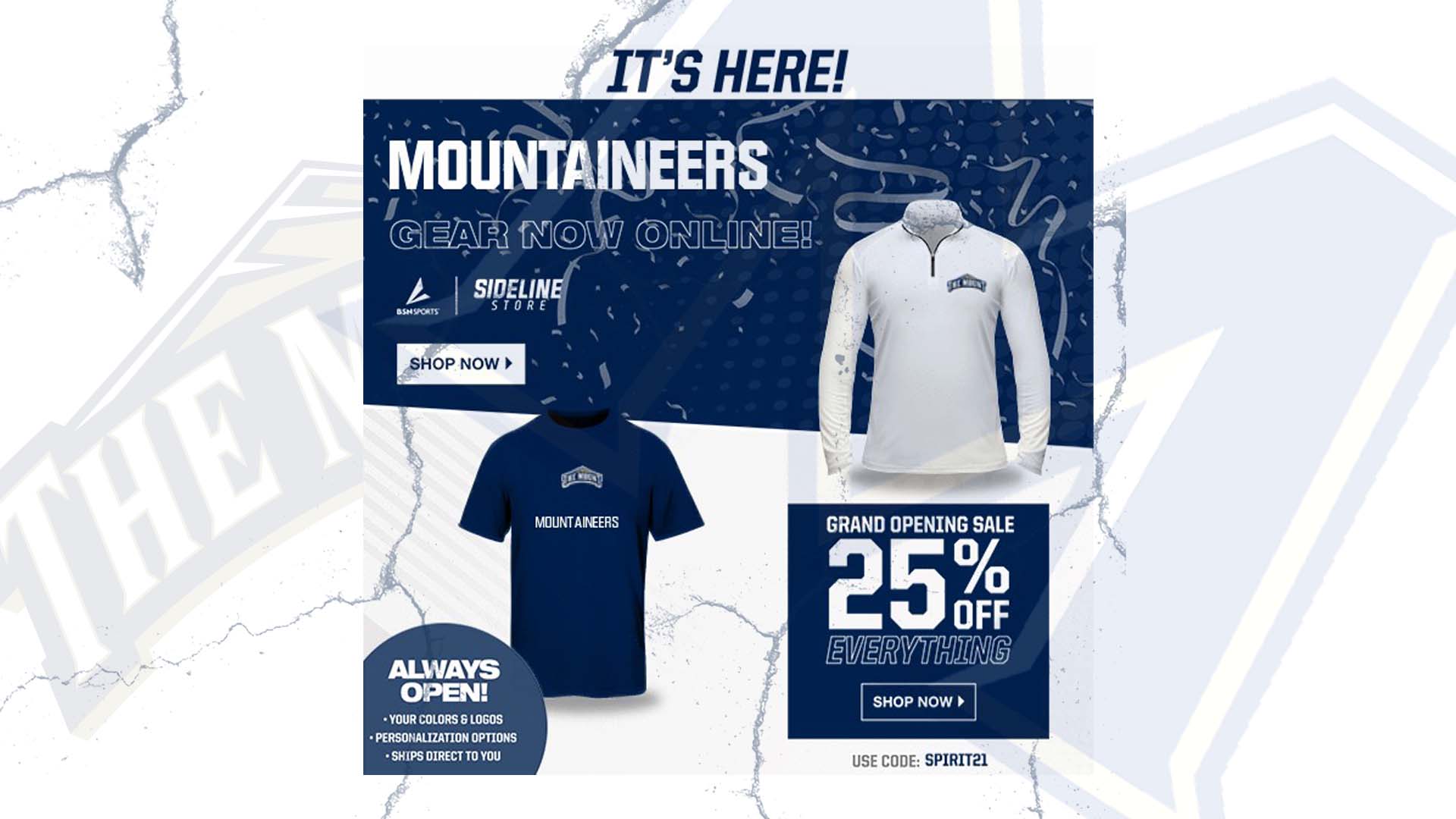 Mount St. Mary’s Launches Official Online Team Store - Mount St. Mary's ...