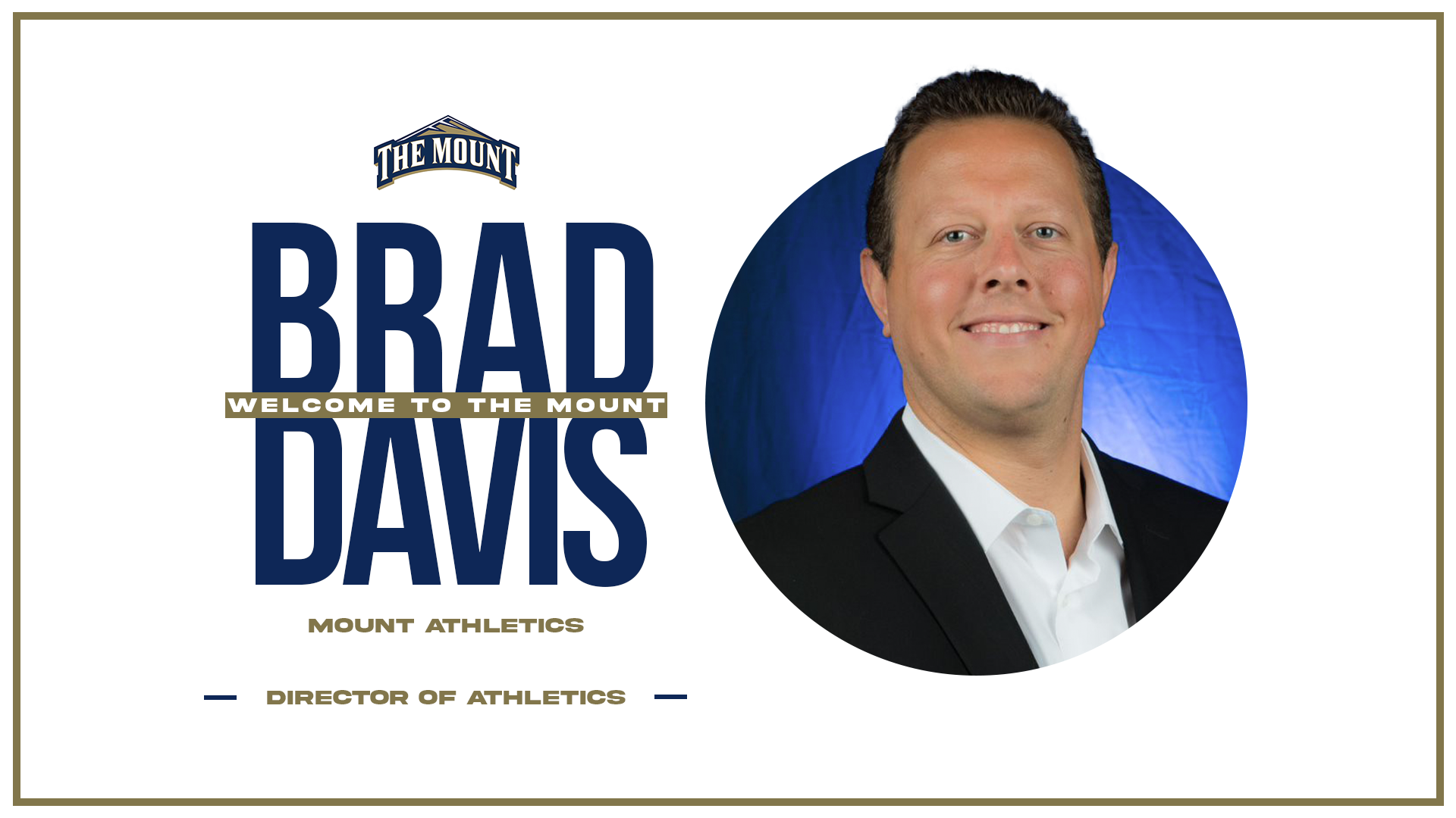 Mount St. Mary’s Announces Brad Davis as Director of Athletics - Mount ...