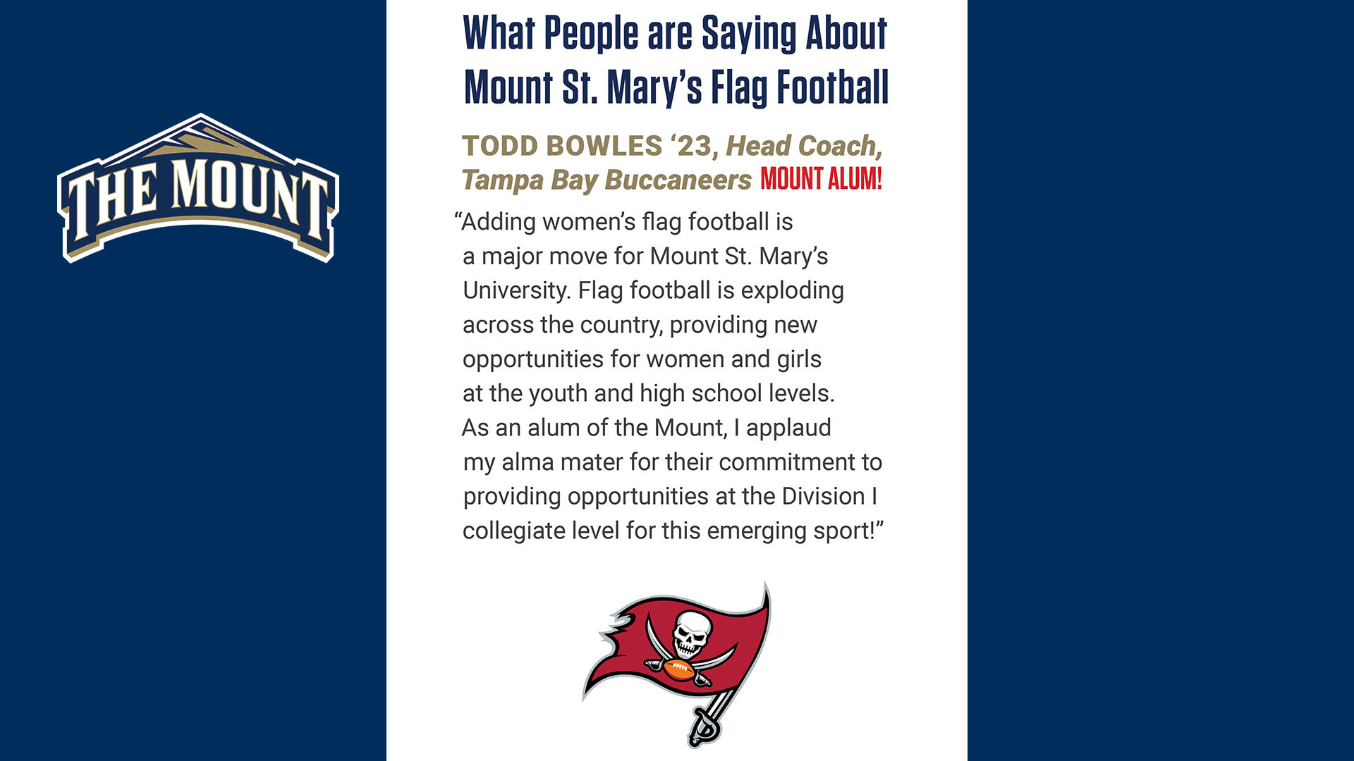 Mount St. Mary’s Hires Sandi James as First-Ever Flag Football Head ...