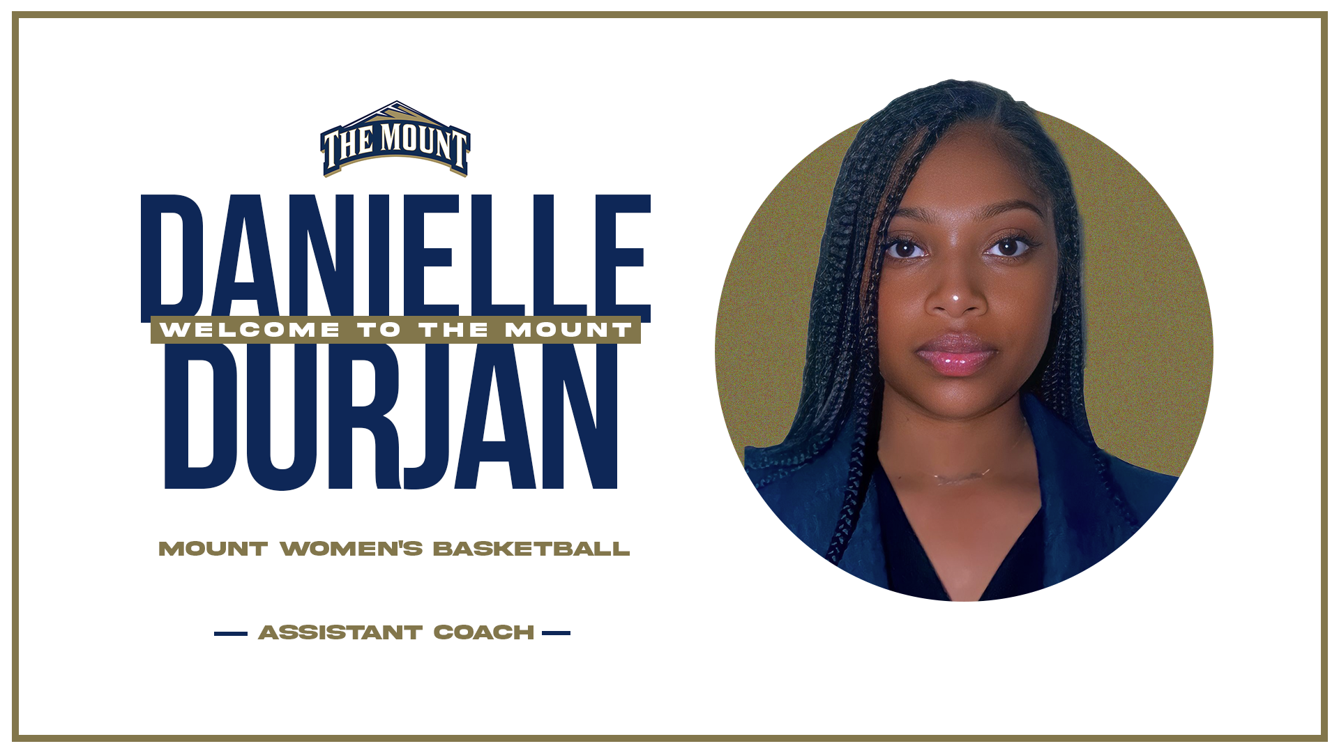 Women’s Basketball Hires Danielle Durjan as Assistant Coach - Mount St ...