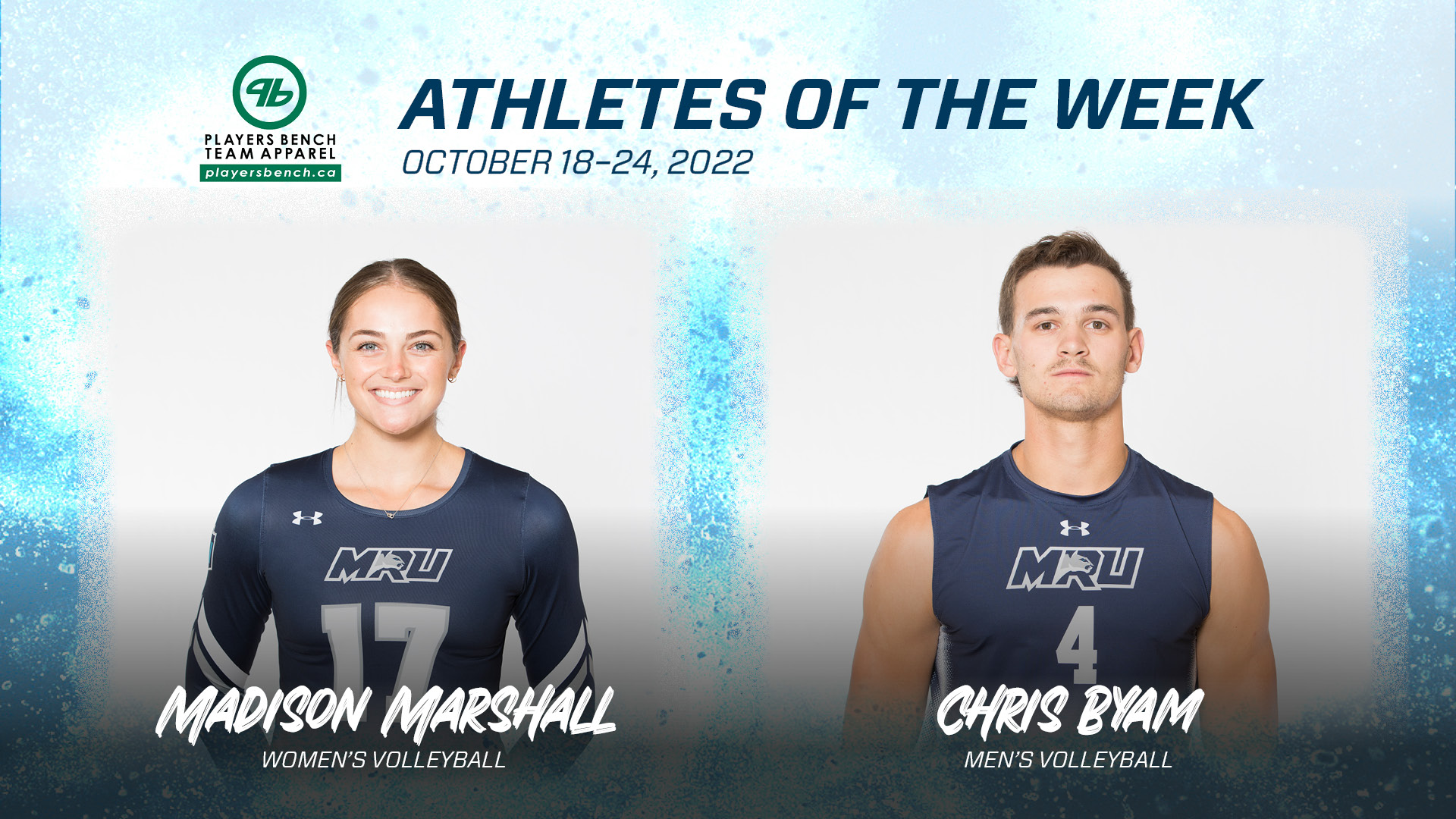 Player's Bench Athletes of the Week: Oct. 18 - 24 - Mount Royal ...