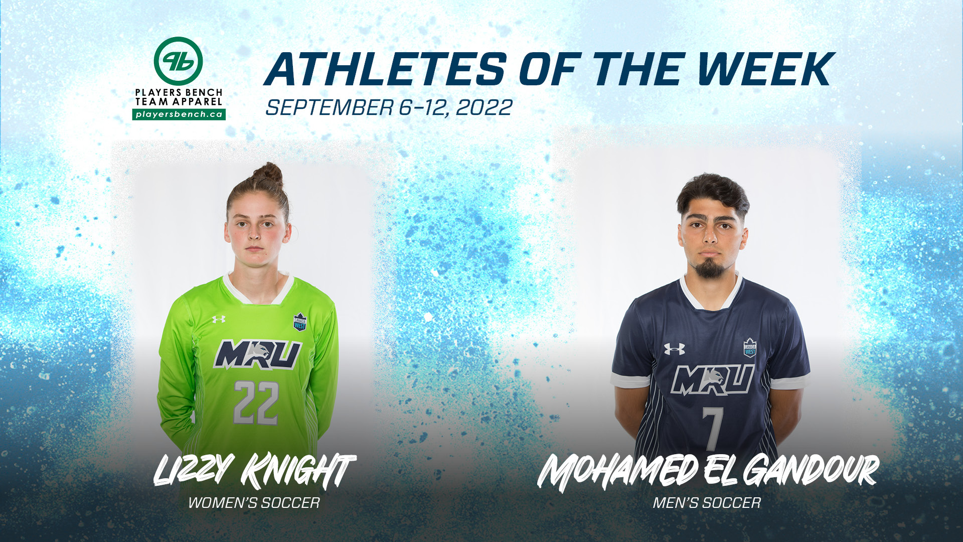 Players Bench Athletes of the Week: Sept. 6 -12 - Mount Royal ...