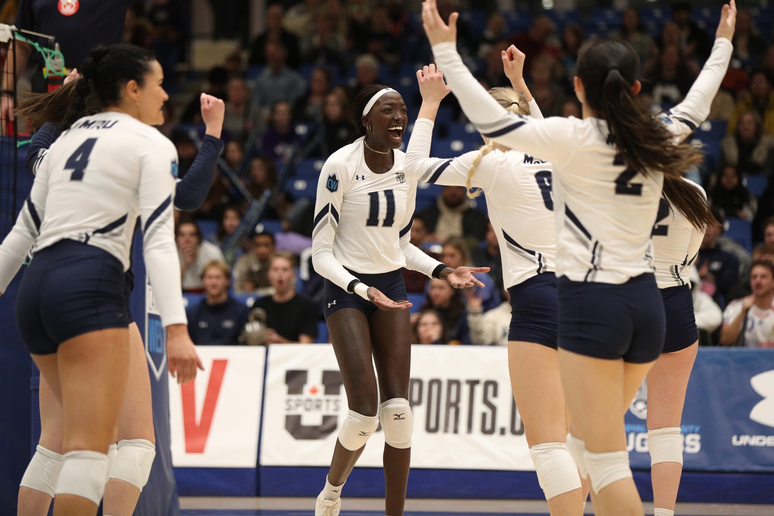 WVB: Straight set victory opens Cougars playoff run - Mount Royal ...