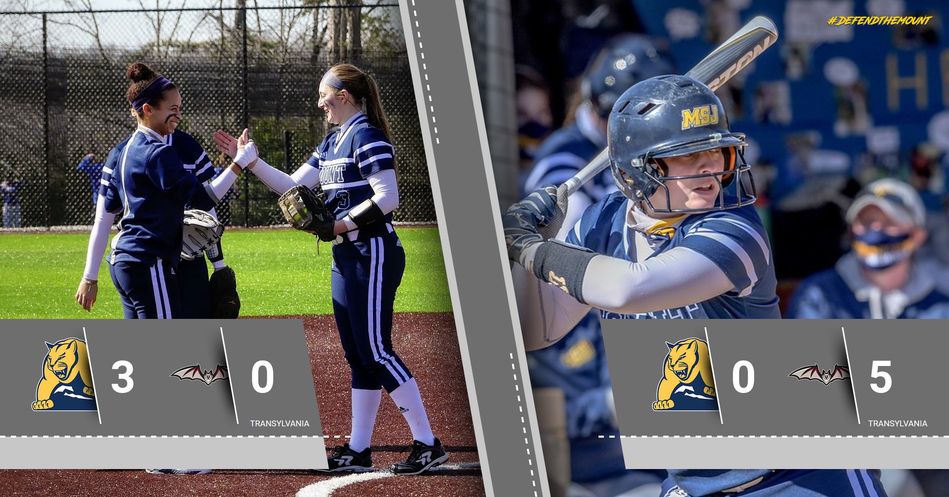Softball Splits with #18 Transy at Home - Mount St. Joseph University