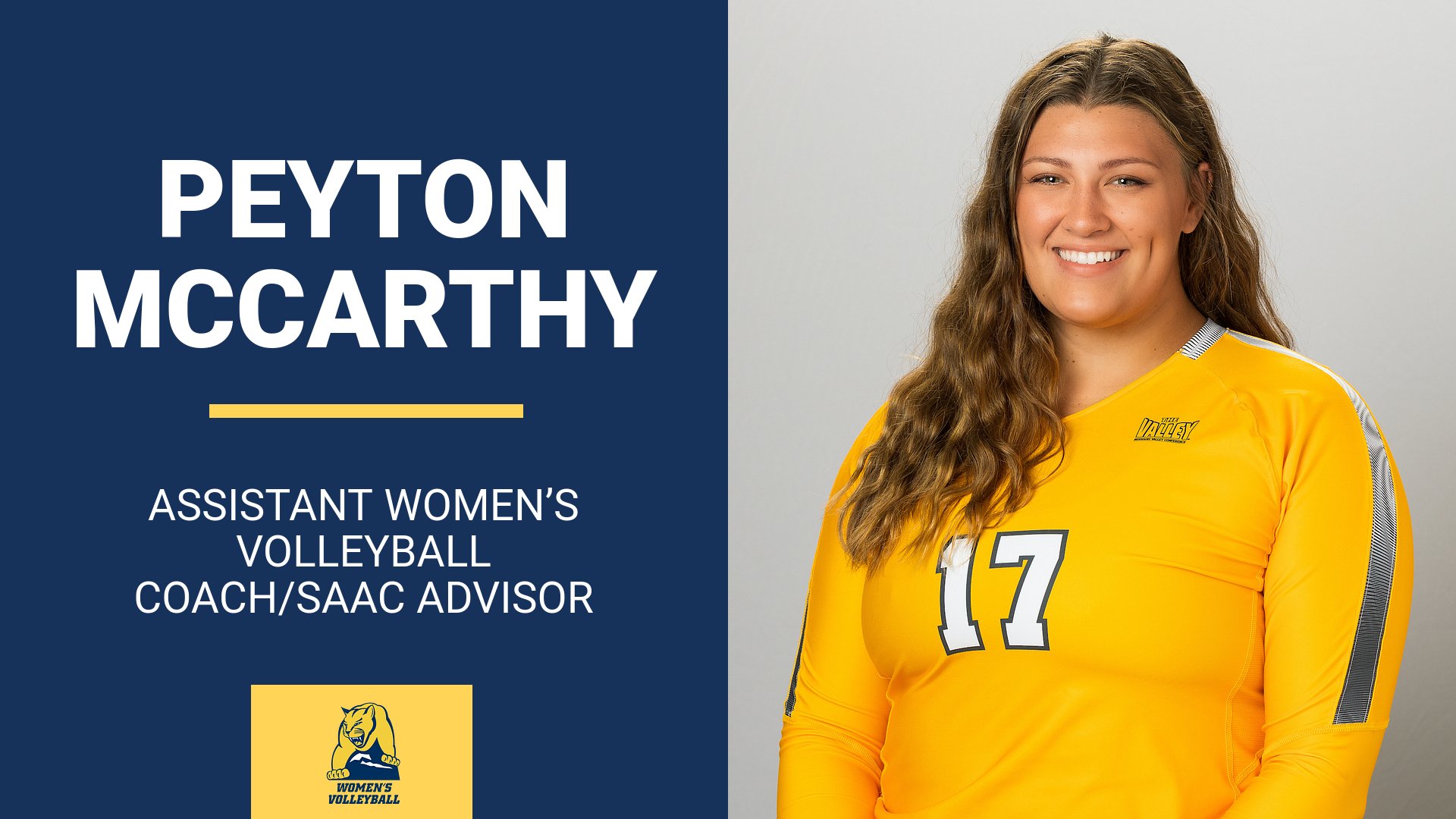 Peyton McCarthy Named Assistant Women's Volleyball Coach and SAAC ...