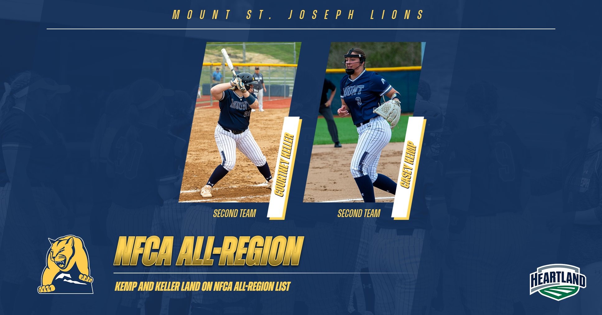 Kemp and Keller Land on NFCA All-Region Second Team - Mount St. Joseph ...