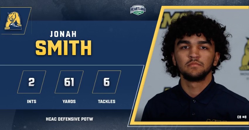 Jonah Smith Named HCAC Defensive Player of the Week - Mount St. Joseph ...